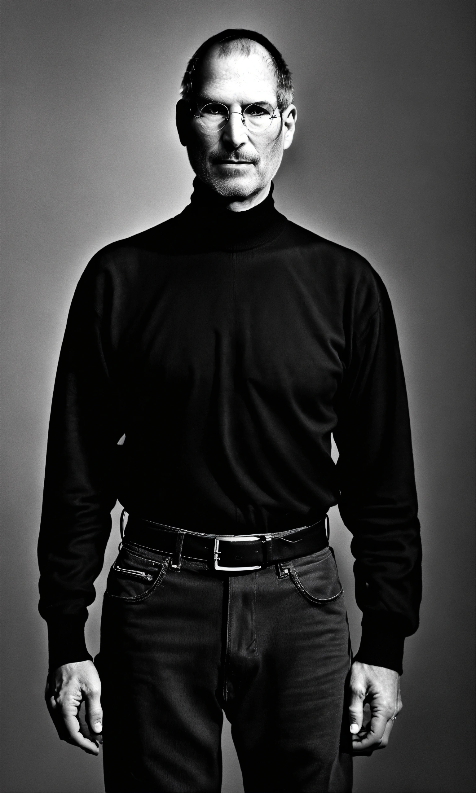 Lexica - The image encapsulates the iconic essence of Steve Jobs, the ...