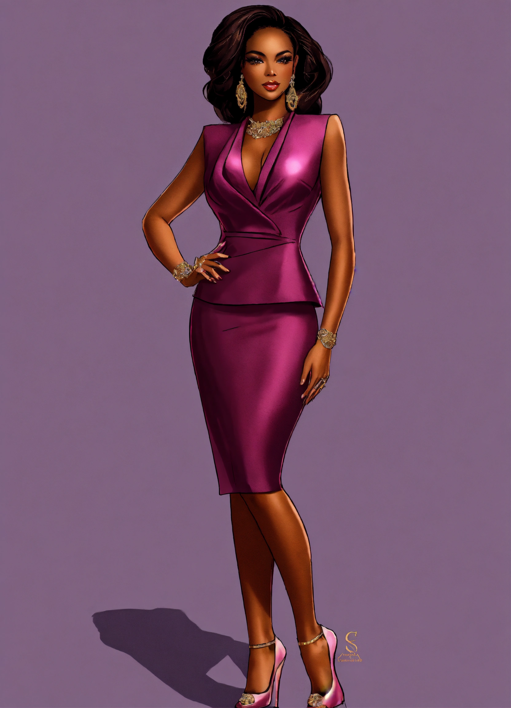 Lexica - Beautiful black businesswoman gorgeous "dark face skin ...