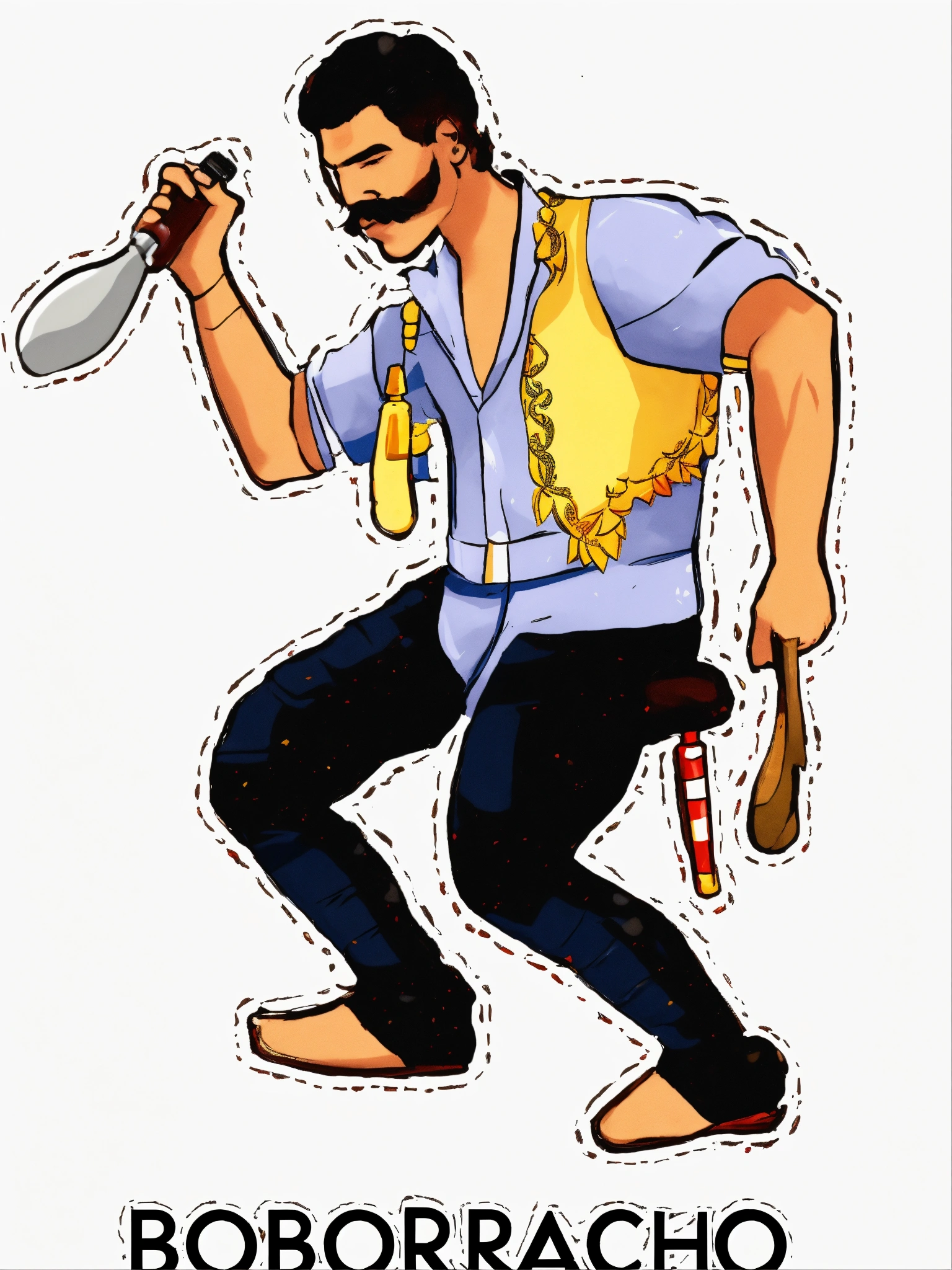 Lexica - Create el borracho from the Mexican game loteria