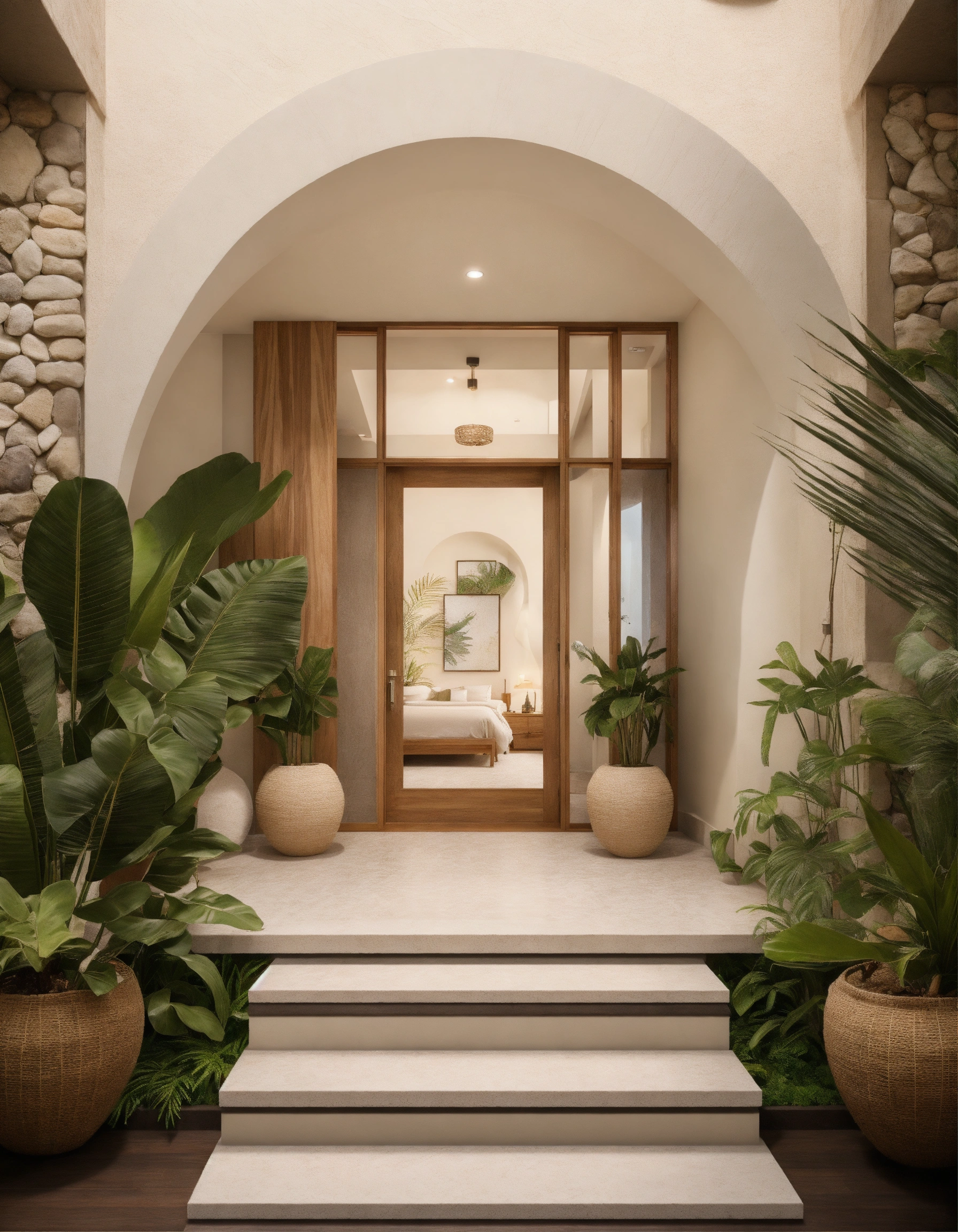 Lexica - Ultra realistic photo of Modern take on upscale bali inspired ...