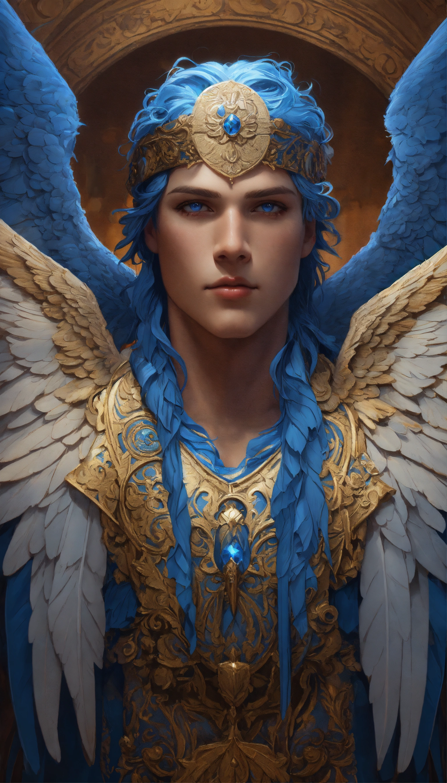 Lexica - Male angel, wings, intricate, headshot, highly detailed ...