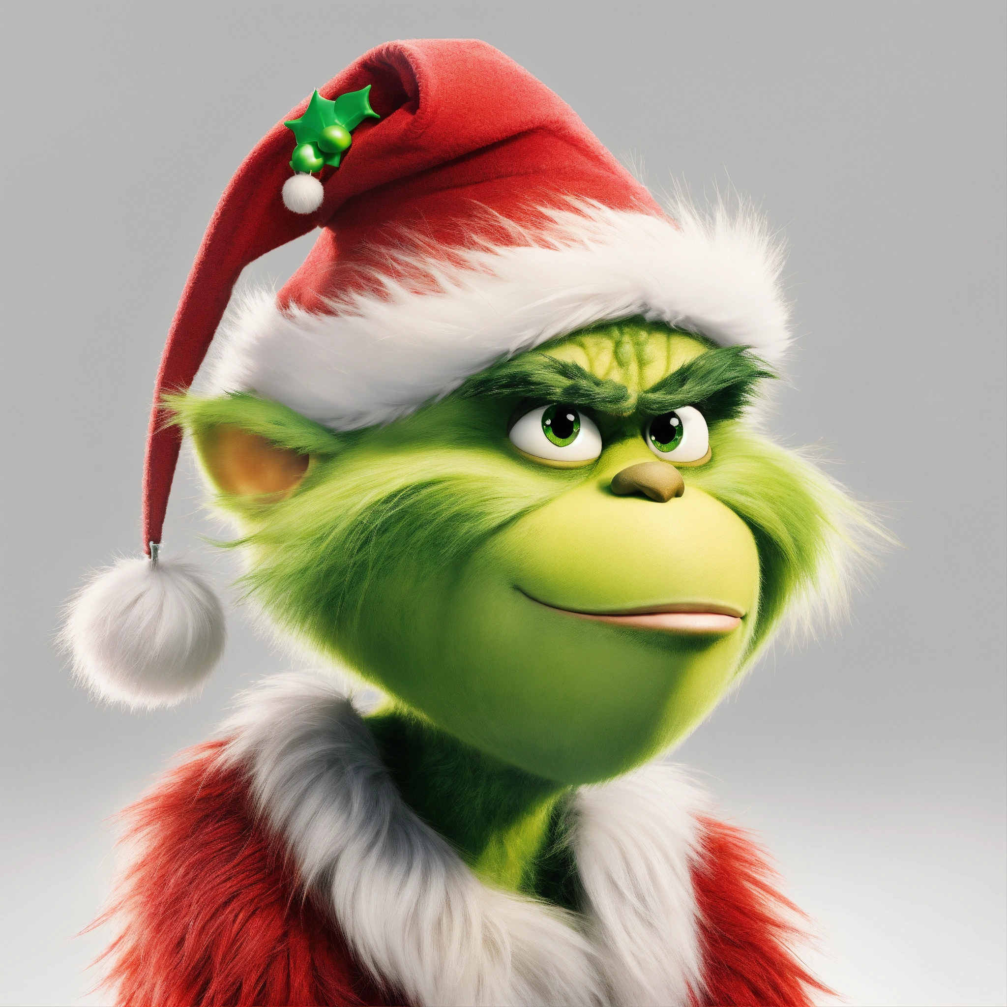 Lexica - The disney grinch on a white background