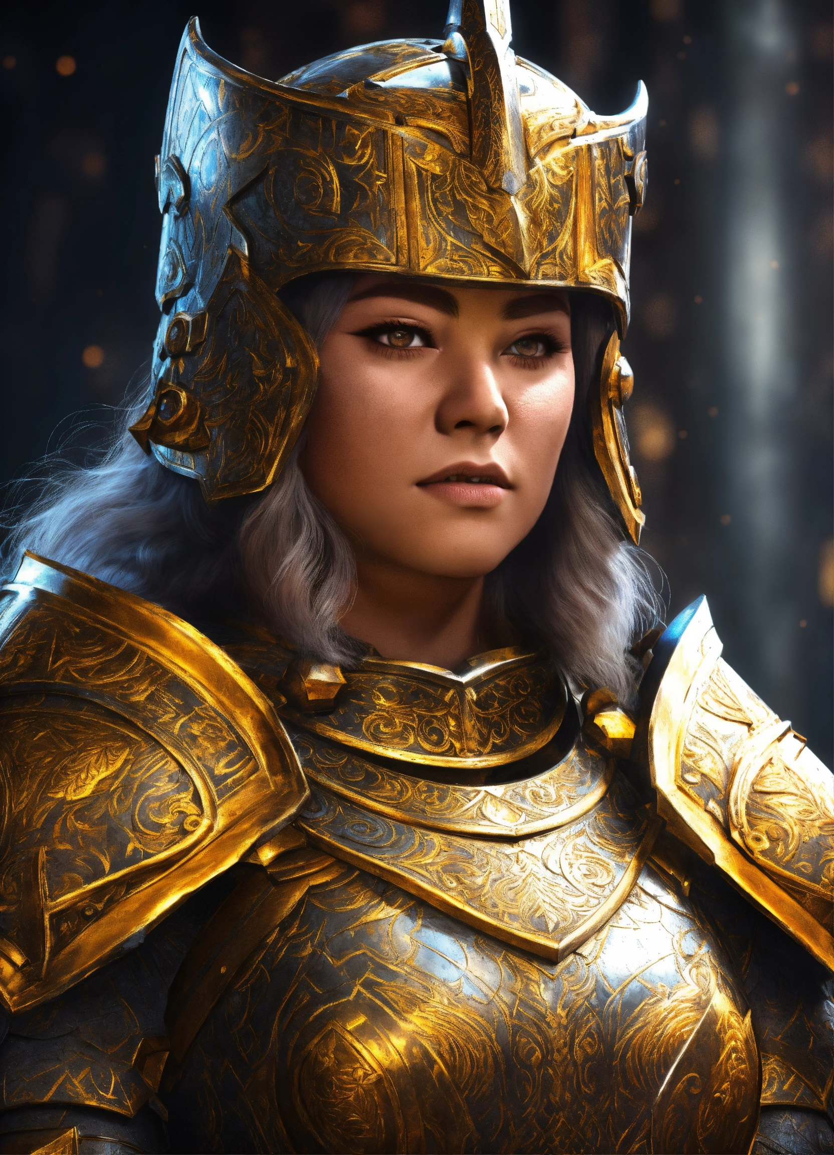 Lexica - A colorful portrait of enneahectagon, A FIERCE (((FEMALE ...