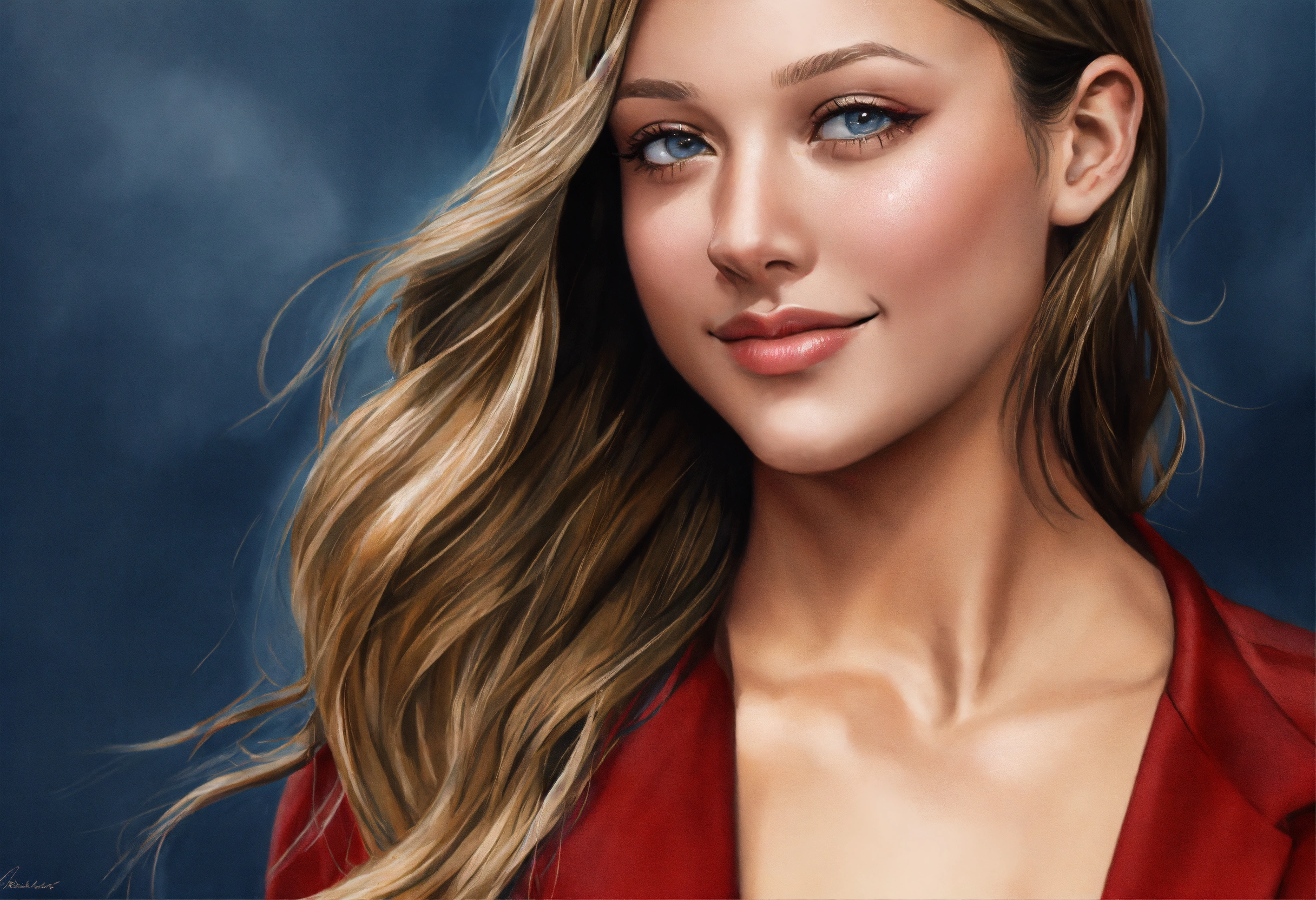 Lexica - Realistic detailed portrait Melissa Benoist