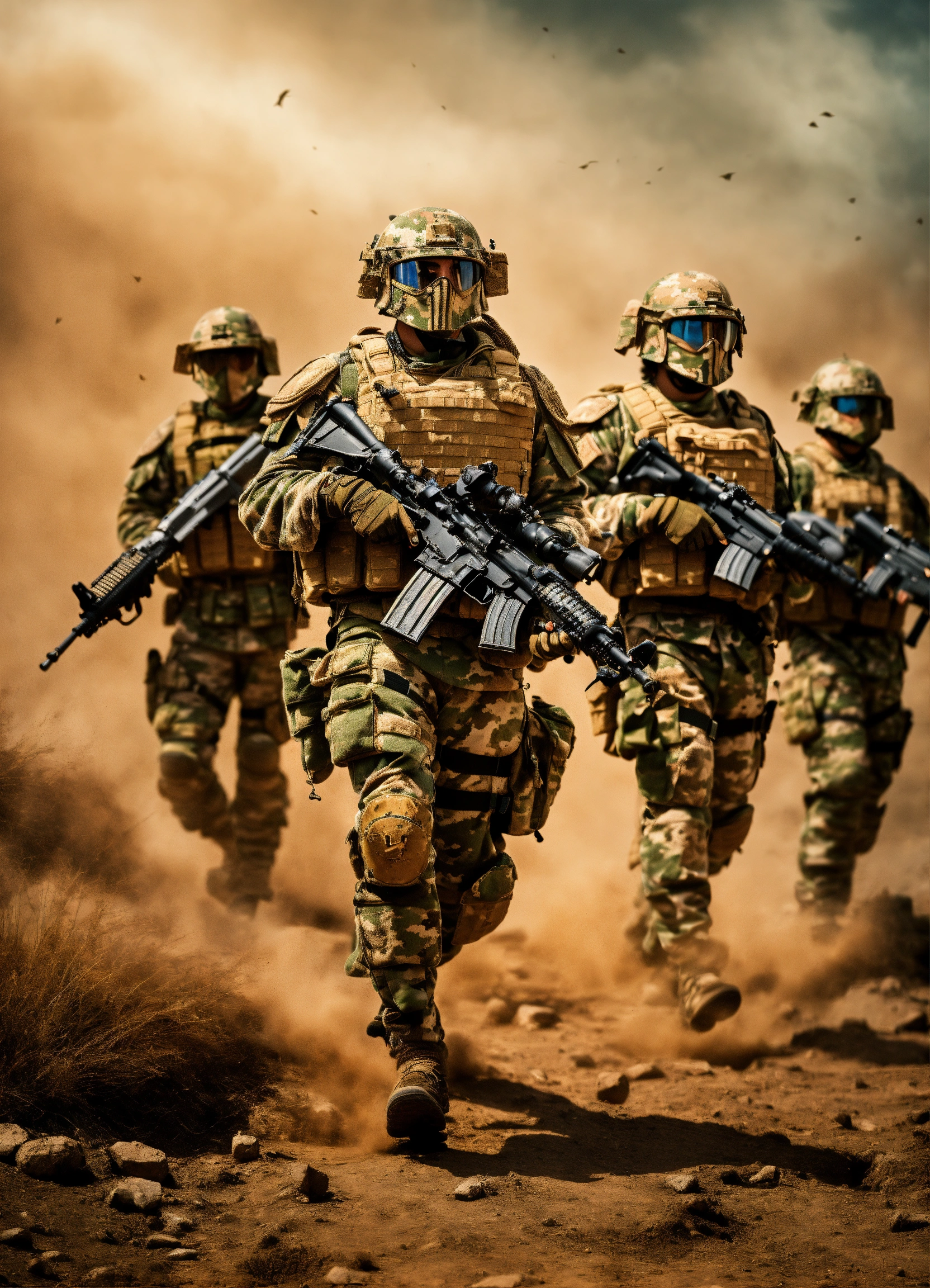 Lexica - Post modern ancient spartan soldiers carrying assault rifles ...