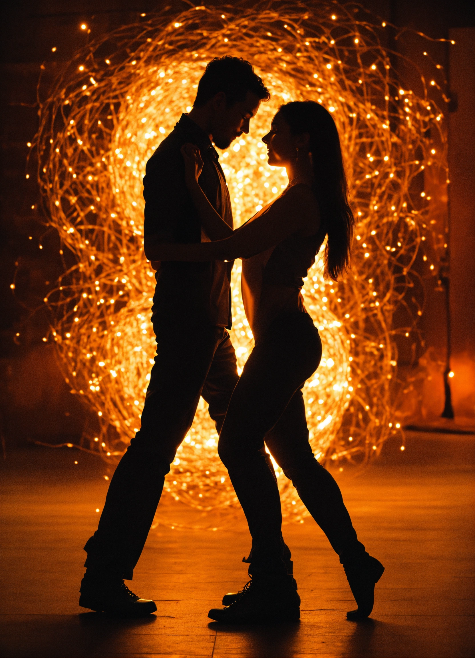 Lexica - Man and woman together in love, connected, full body, merging ...