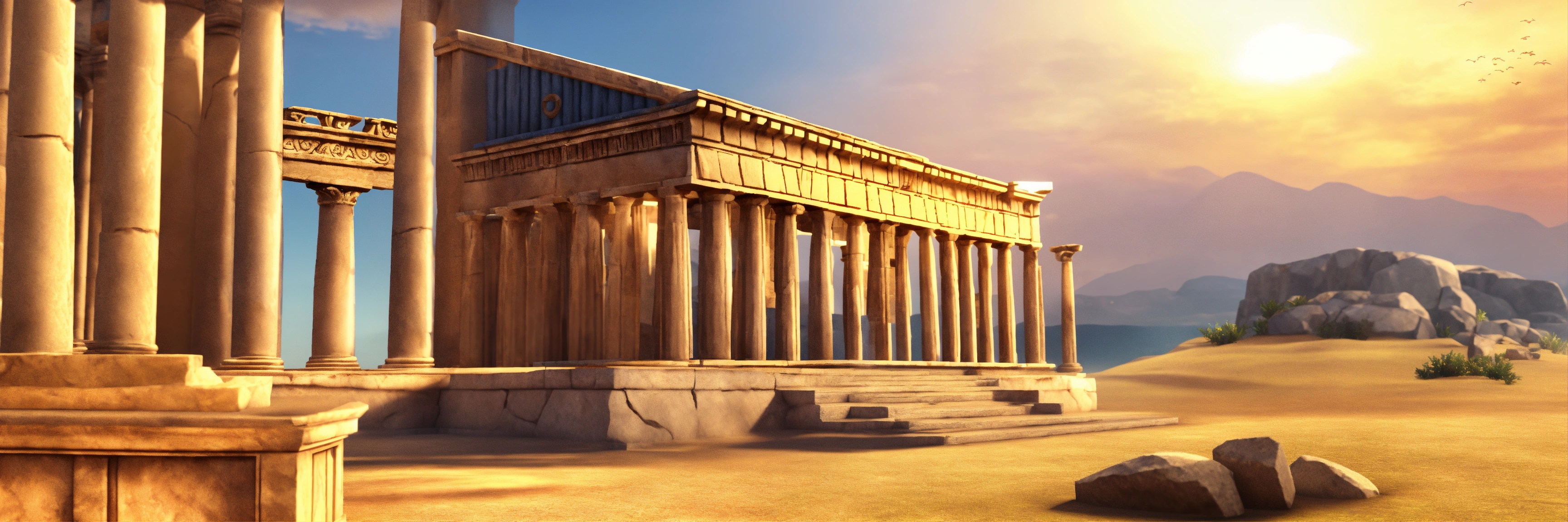 Lexica - Create website UI for ancient greek game 3d UI running game