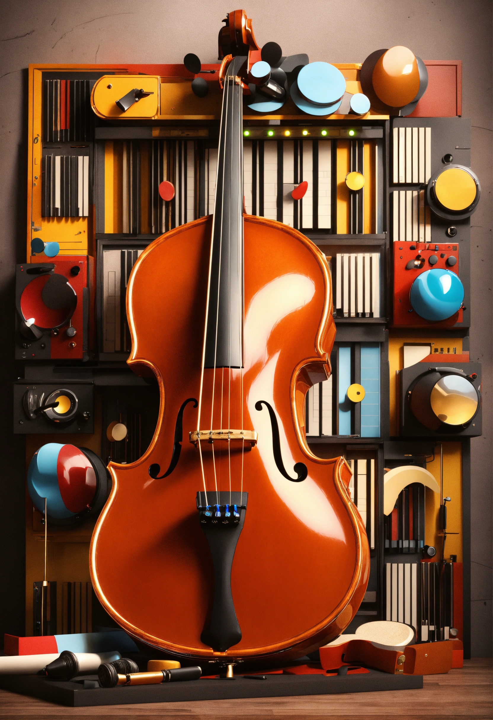Lexica - Studio music 3d art