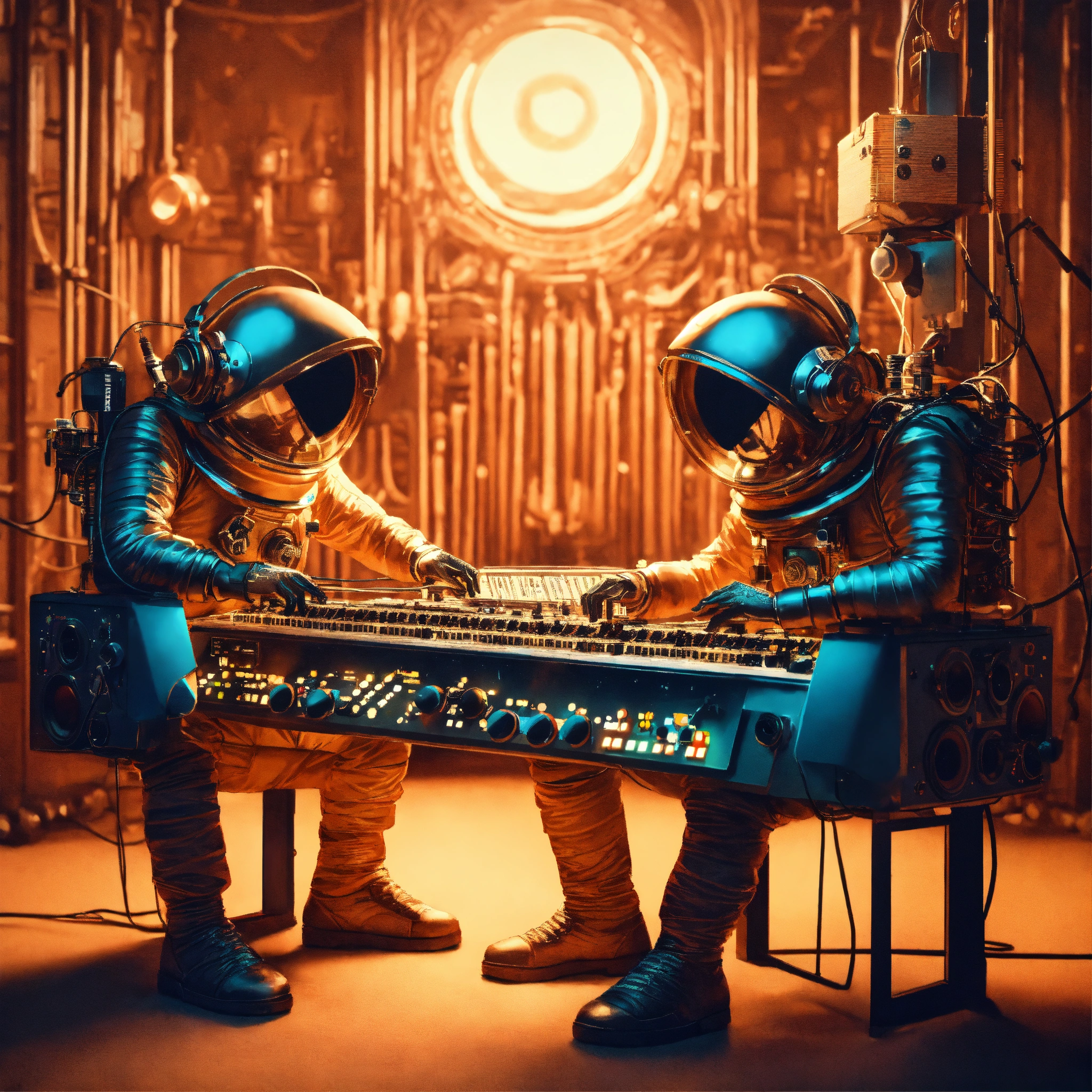 Lexica - Intricate detailed artwork two unknown astronauts with ...