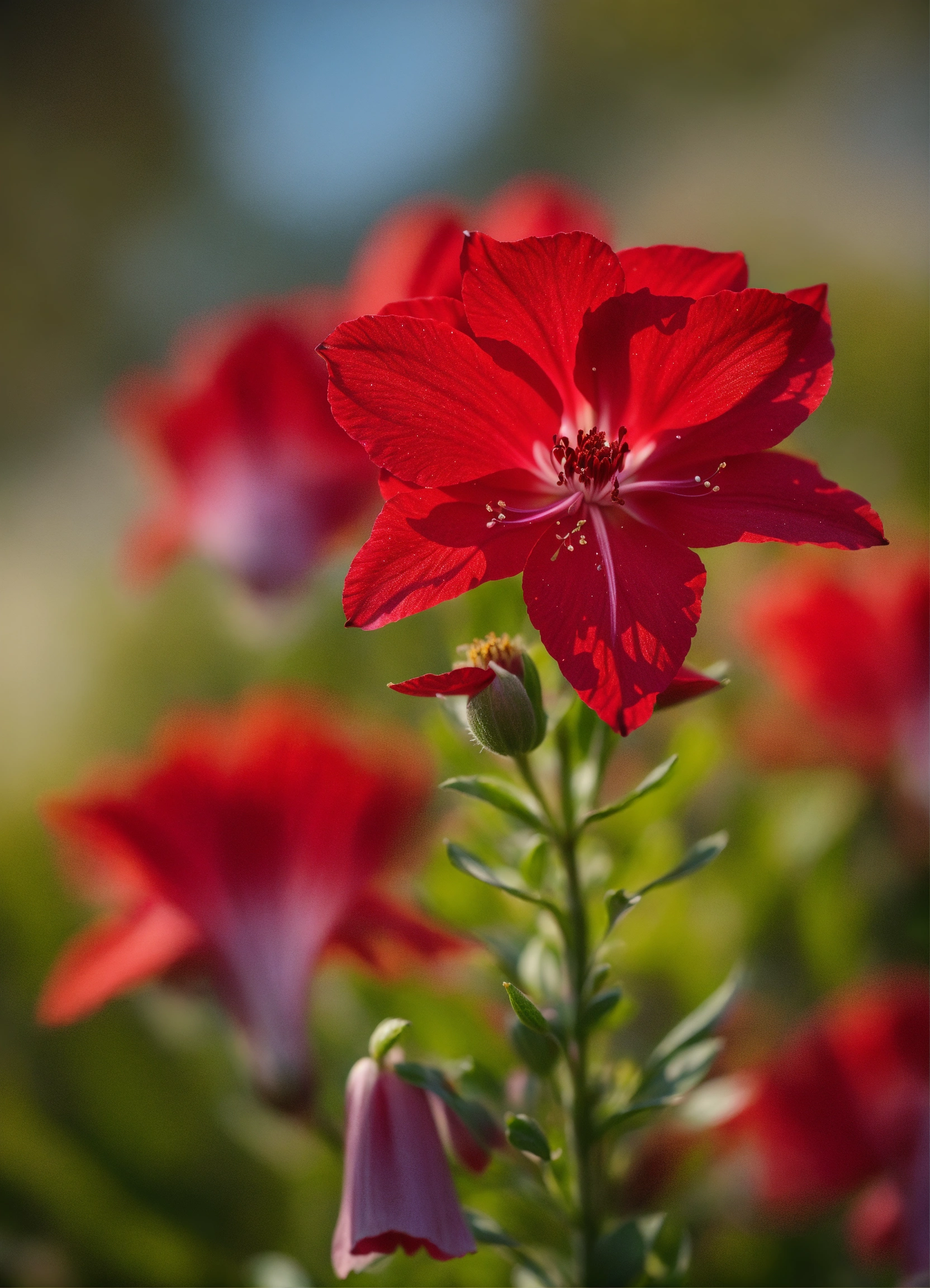 Lexica - Red Bell flowers, luxury, clean, smooth, elegant, beautiful ...