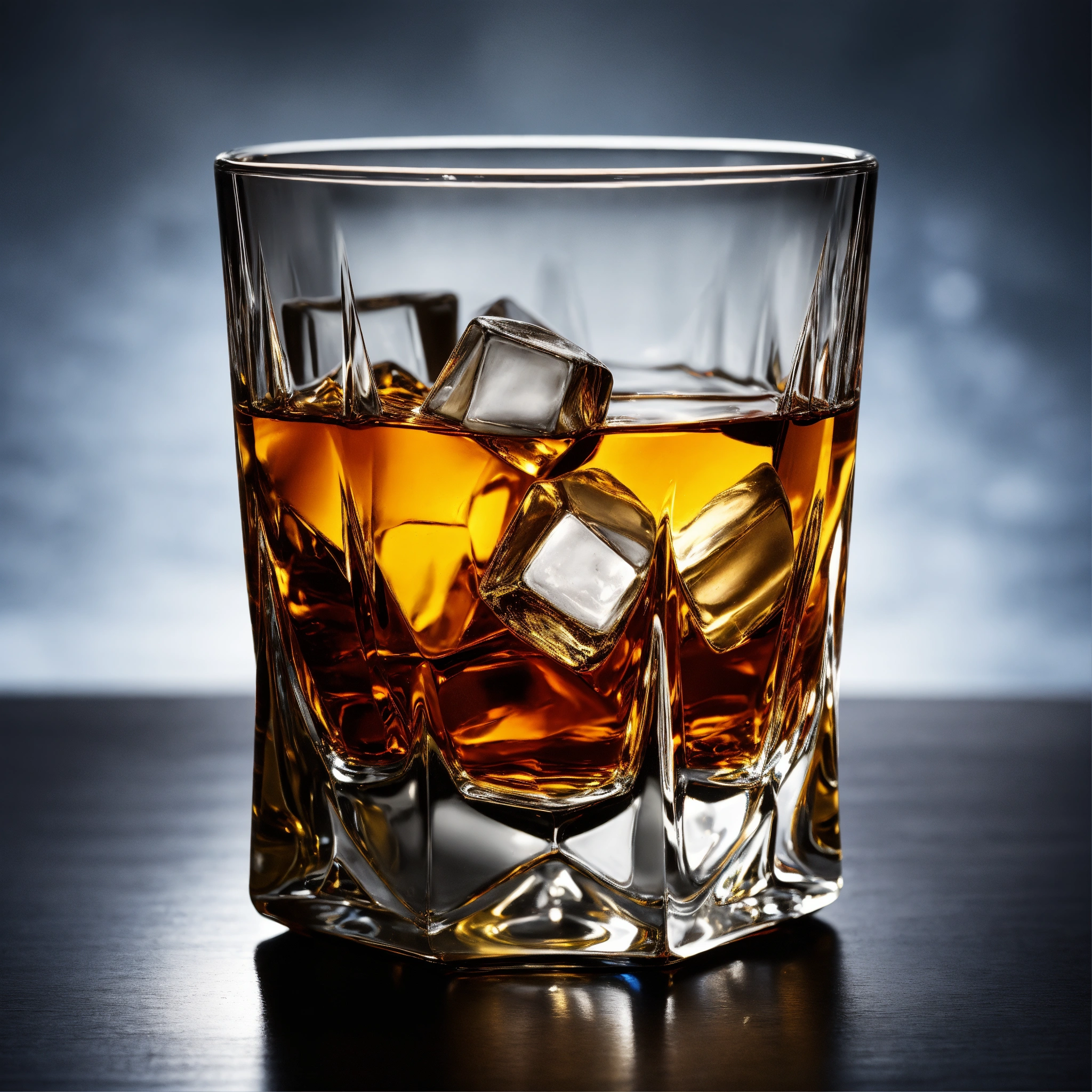 Lexica - Crie uma imagem que represente um copo de whisky sendo ...