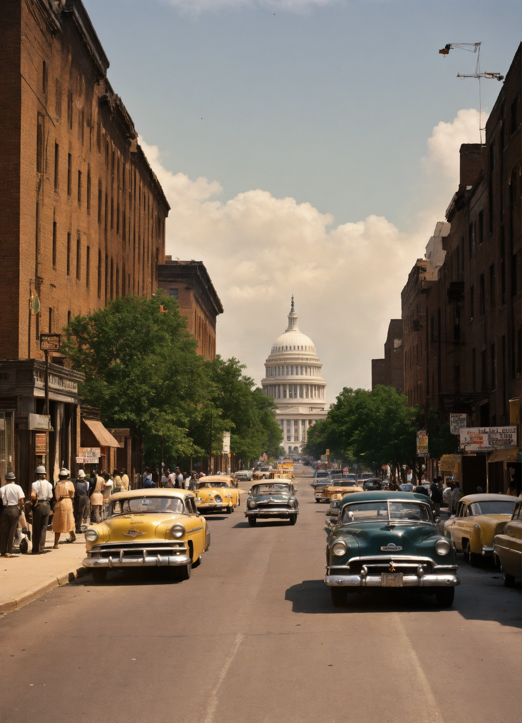Lexica - Washington dc street view 4x realistic shot, 1950s Civil ...