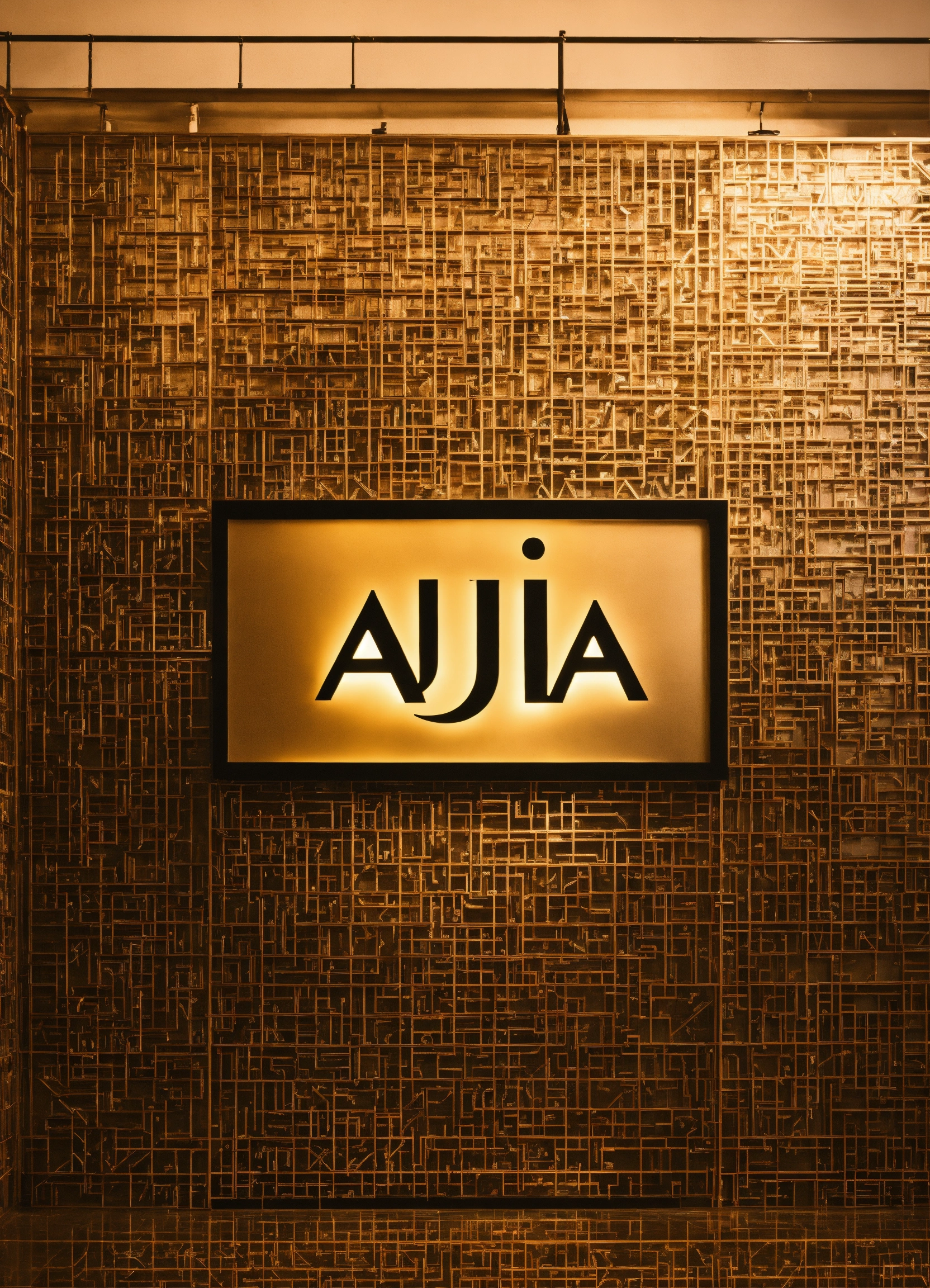 Lexica - The shop logo composed of the letters "AJIA" is sophisticated ...