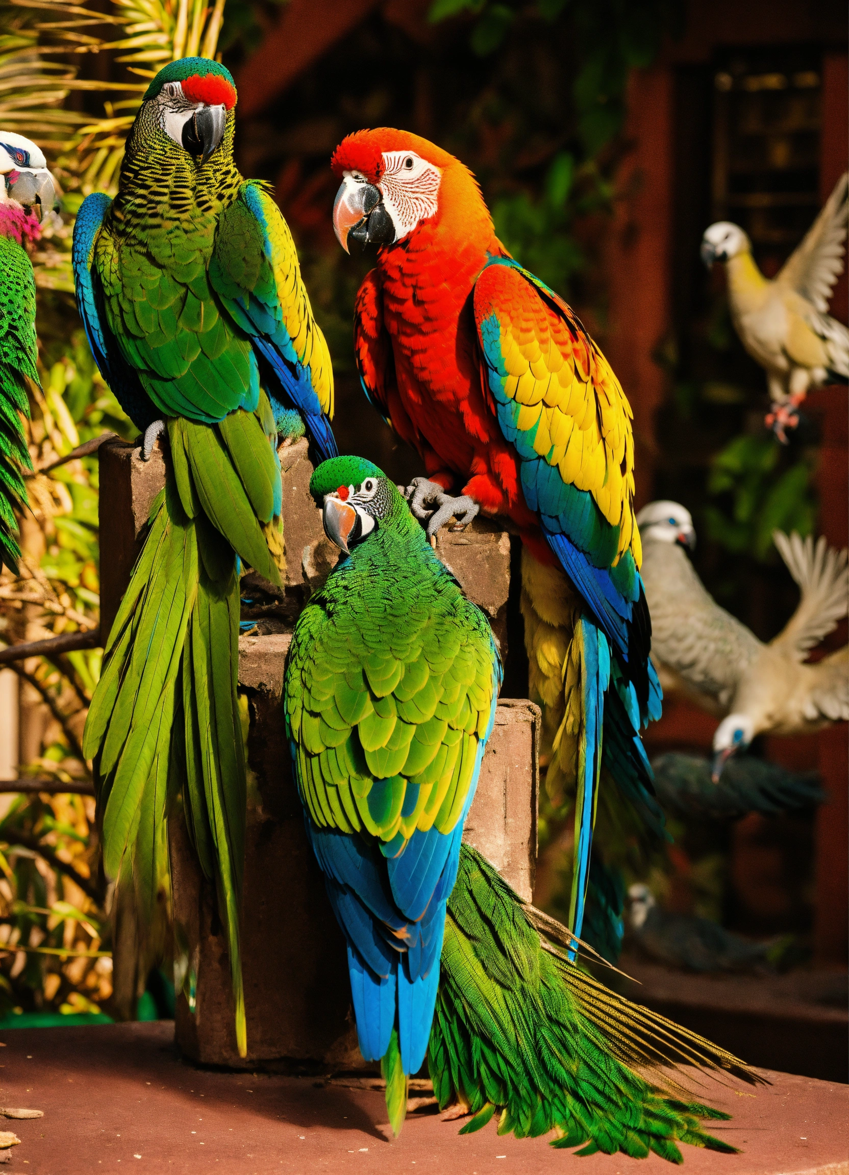 Lexica - Parrots, pigeons,Peacocks