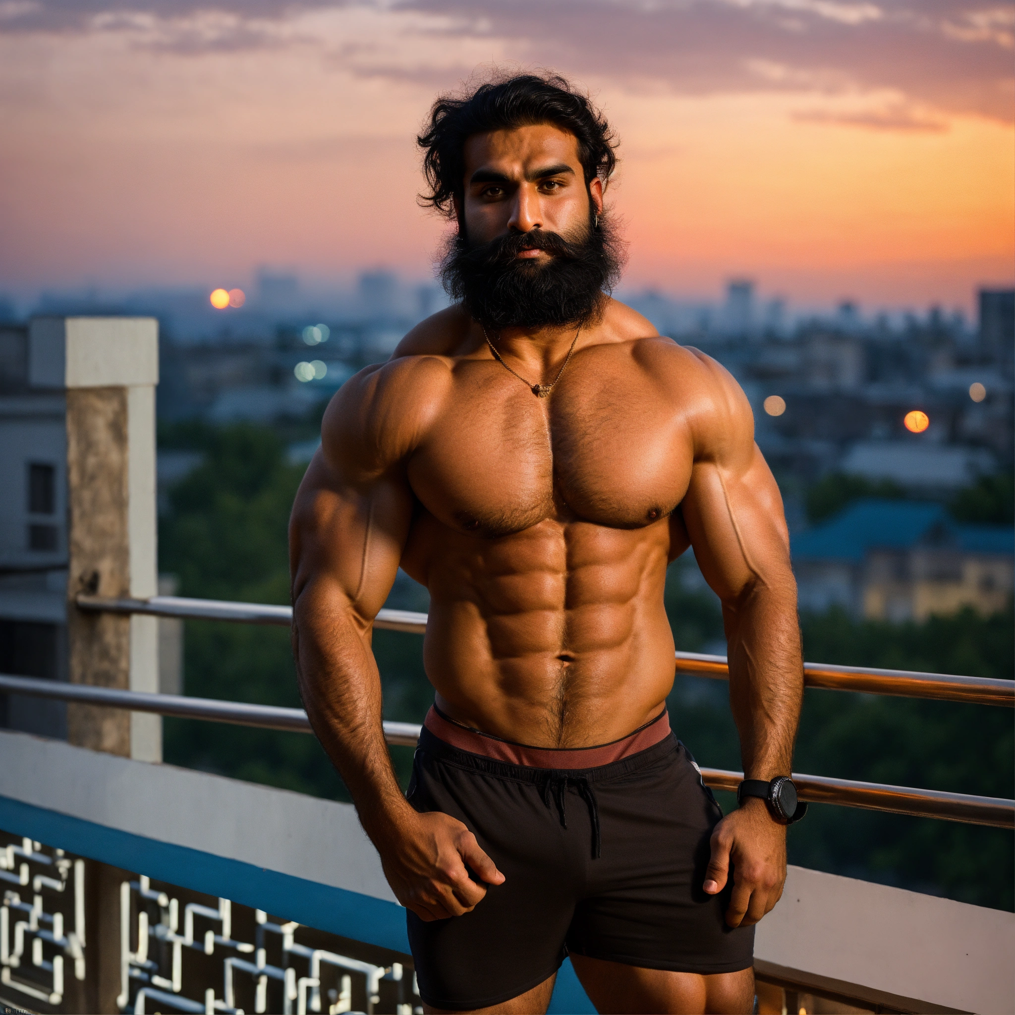 Lexica - 30-year-old hairy man with big muscles, Varinder Singh Ghuman ...