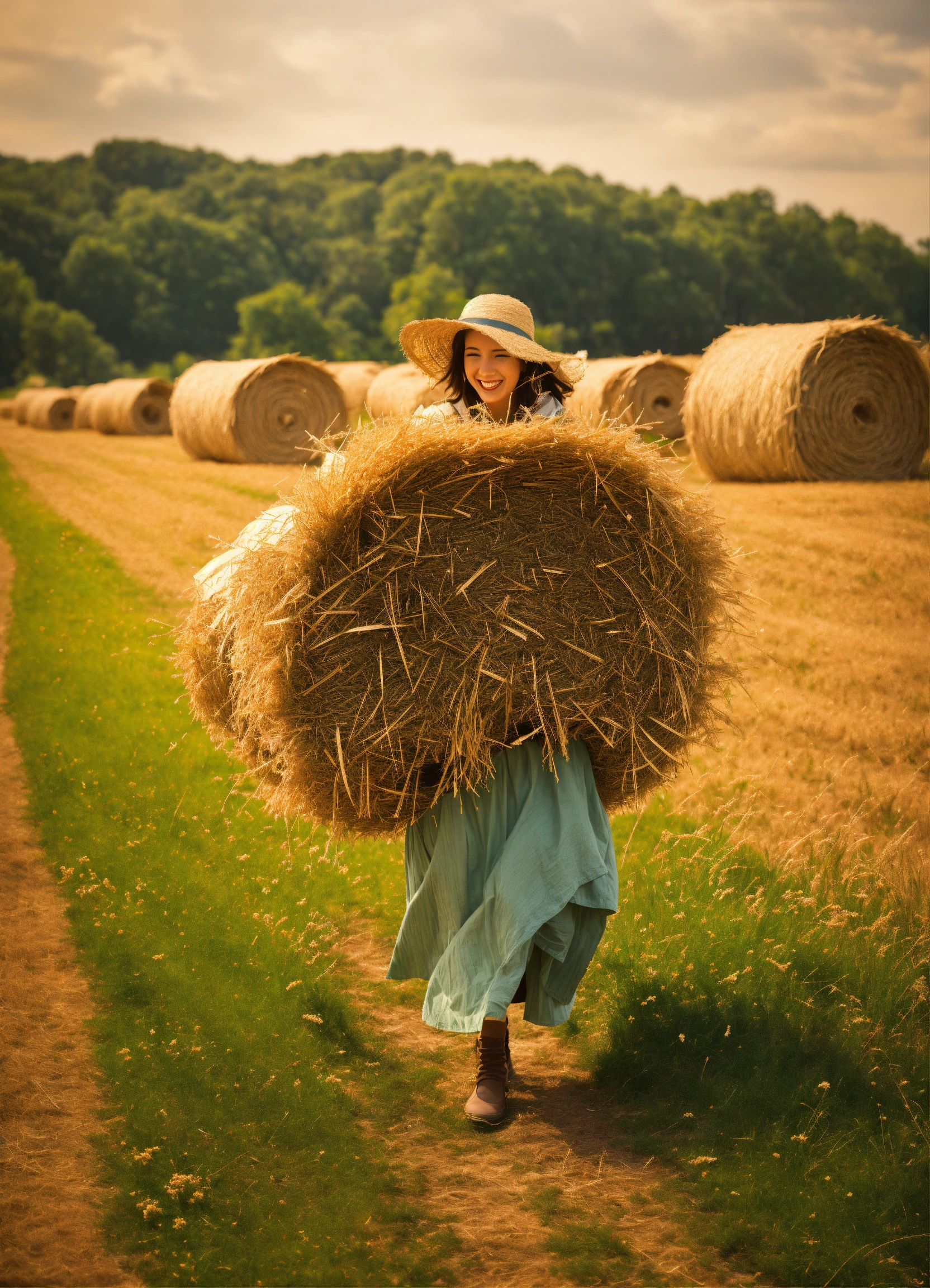 Lexica - A bundle of straw, head out of the straw, comics and embrace ...