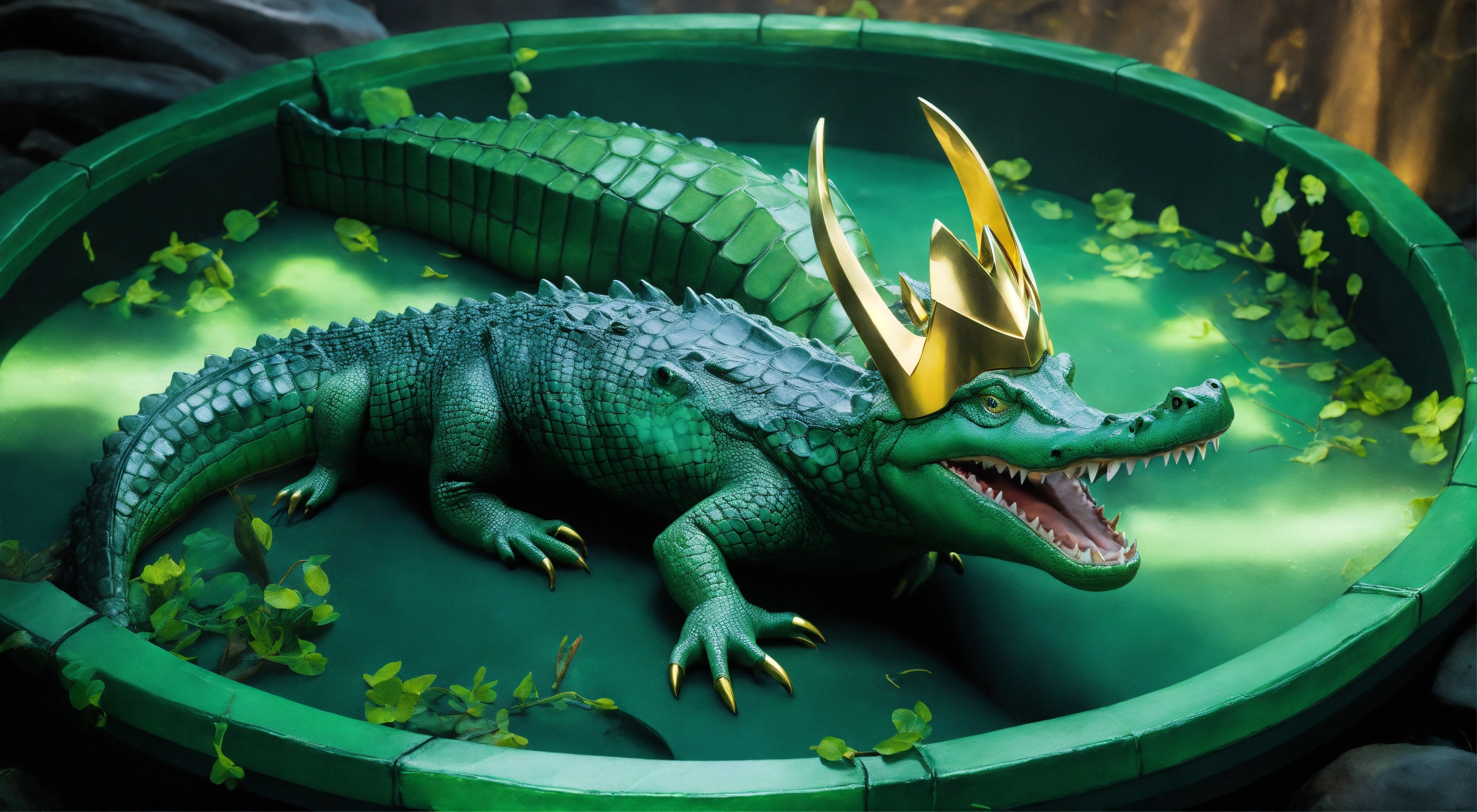 Lexica - Marvel animated alligator loki with golden loki crown zoomed ...