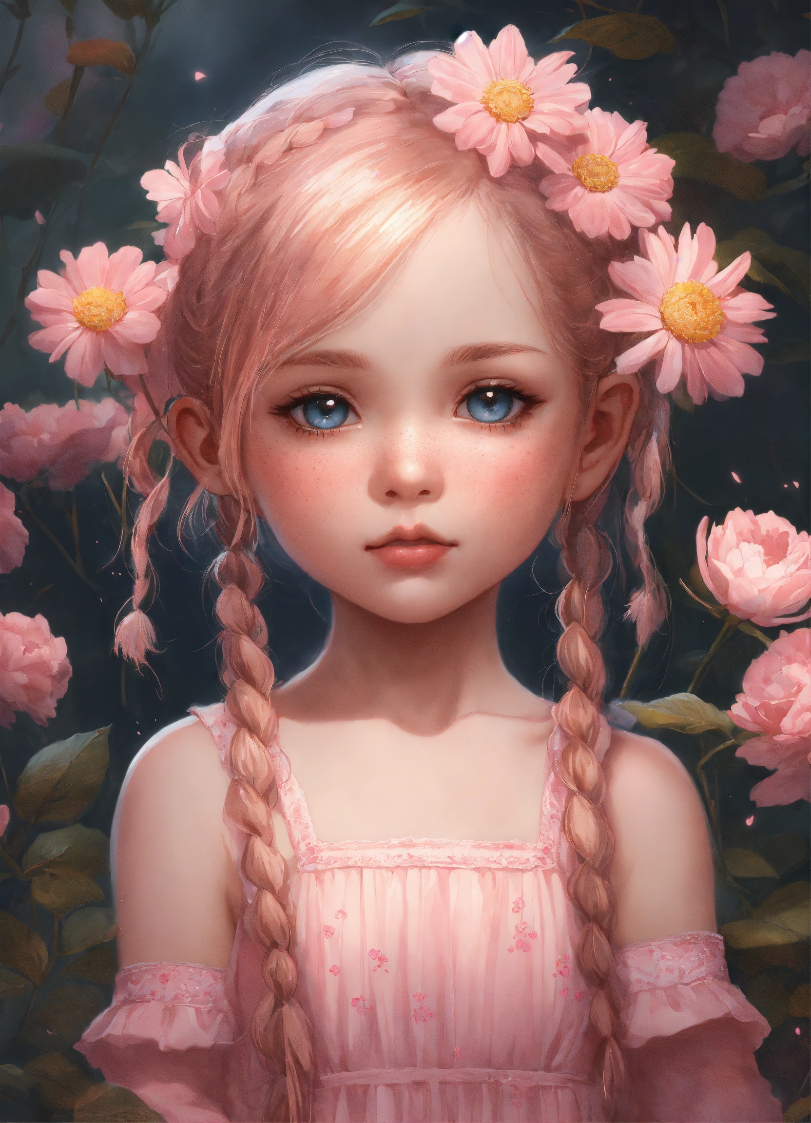 Lexica - Portrait and shot full body of a sweetness Pink Baby Fairy ...