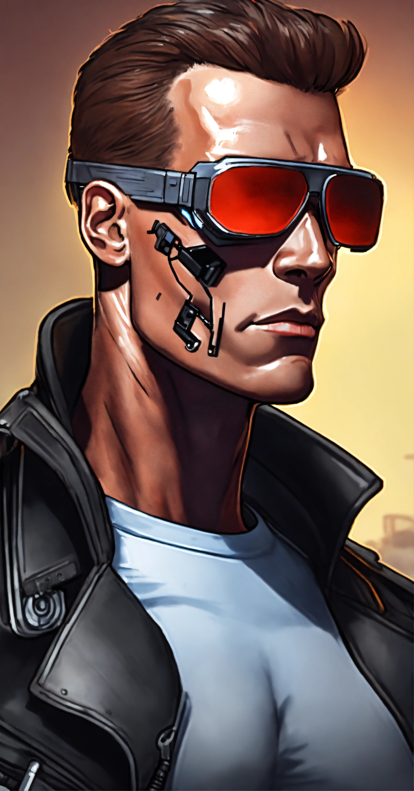 Lexica - Terminator in cartoon style