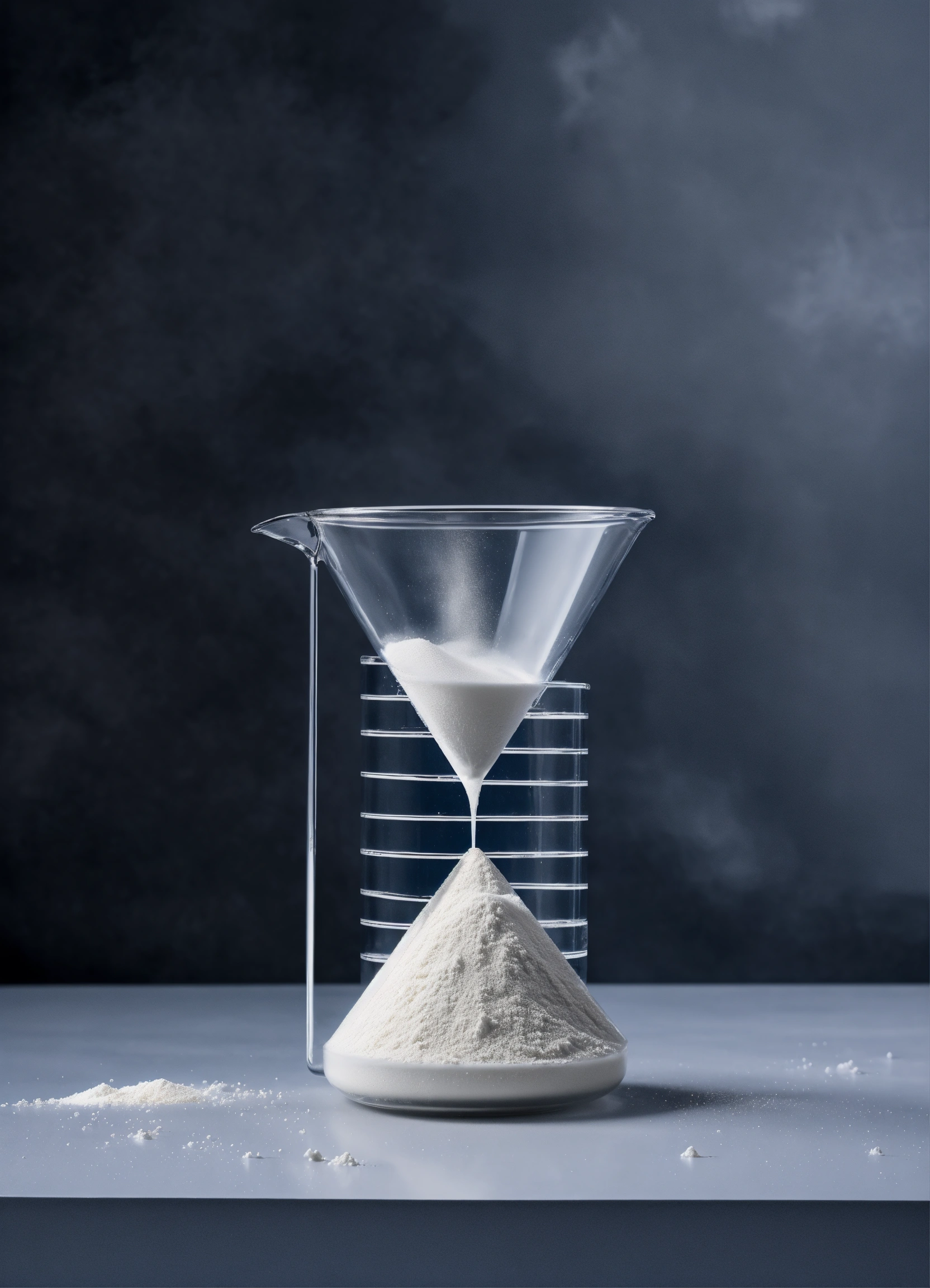 Lexica - Powder in a laboratory beaker in a laboratory environment ...