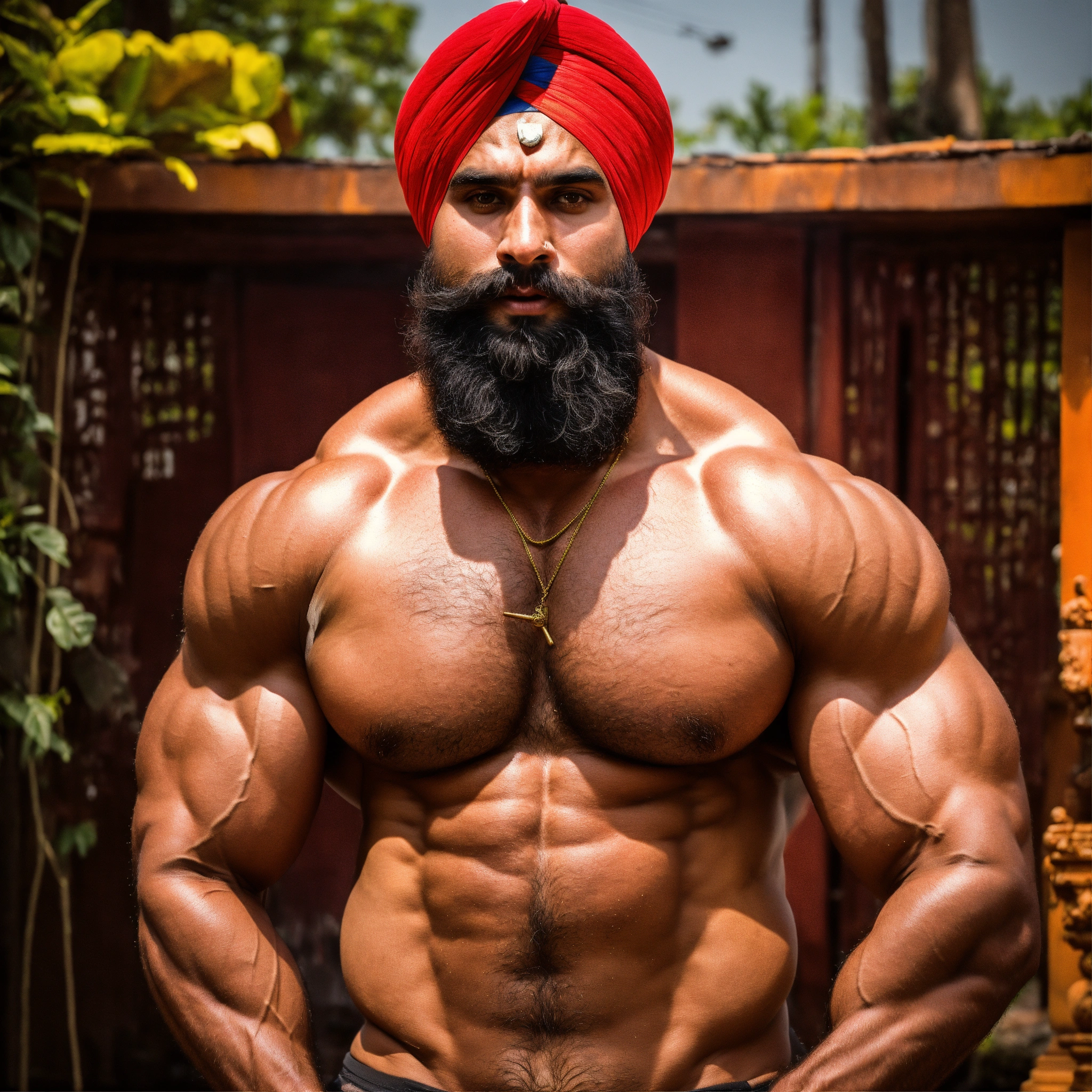 Lexica - 30-year-old hairy man with big muscles, Varinder Singh Ghuman ...