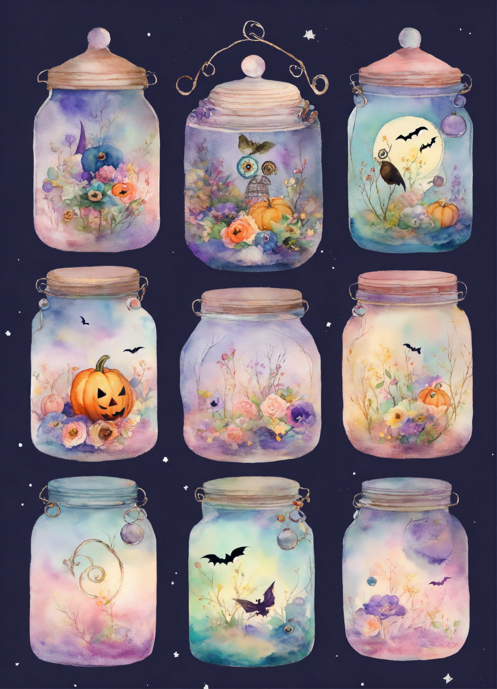 Lexica - Shabby chic dreamy mist pastel junk journals Eyeballs in a Jar ...