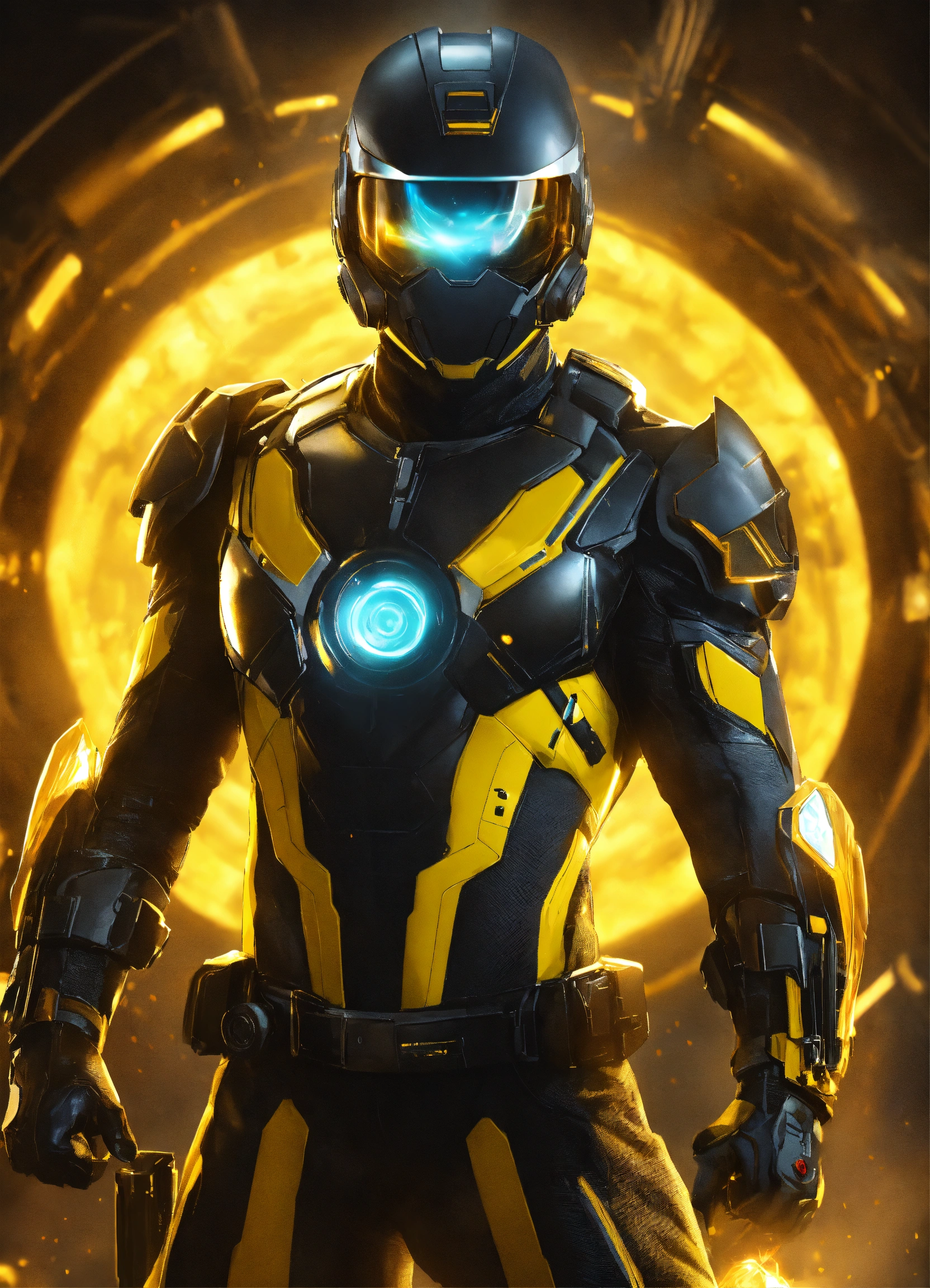 Lexica - Realistic, digital illustration art, Energy Blaster, he ...