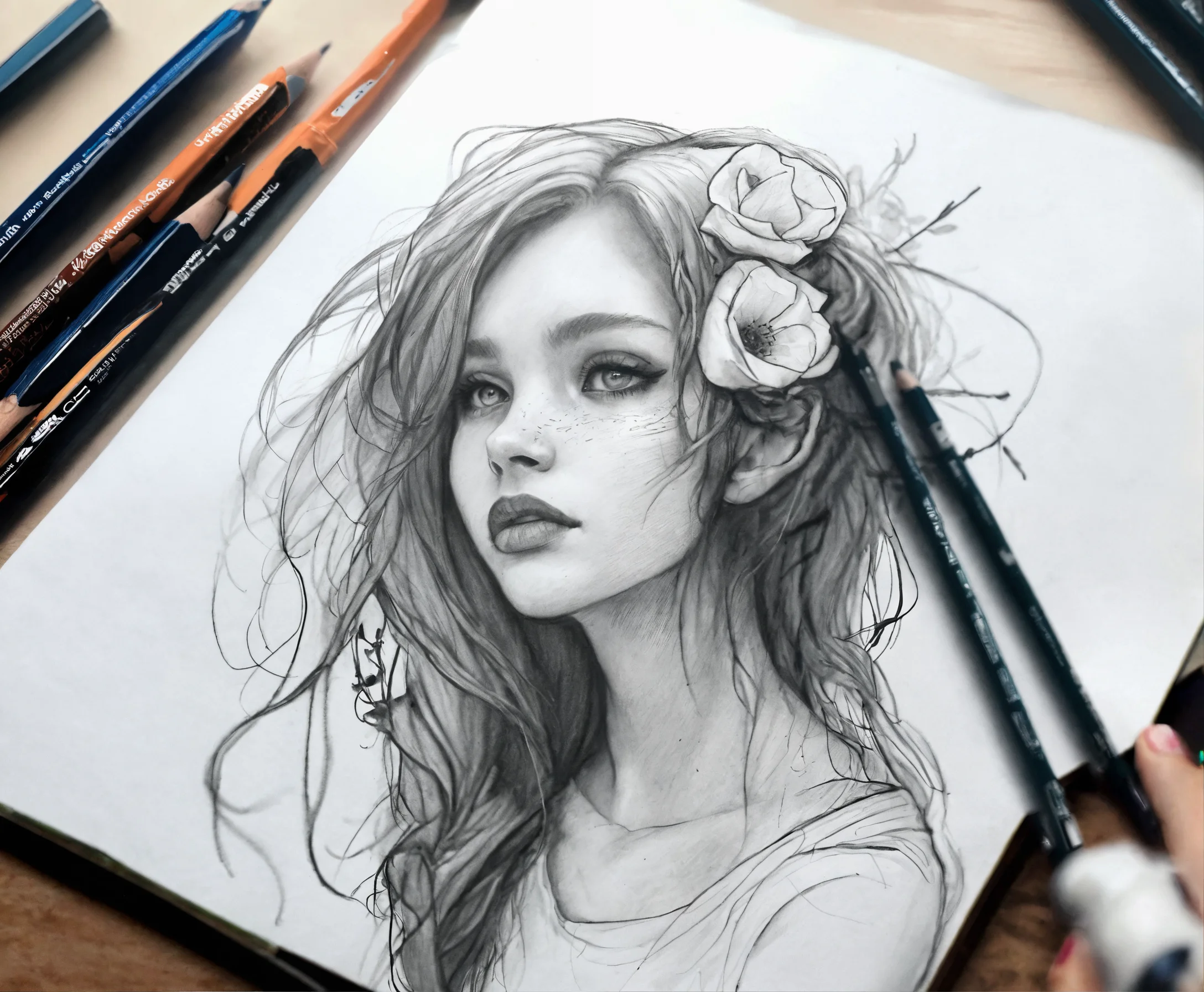 Lexica - Drawing ideas girl