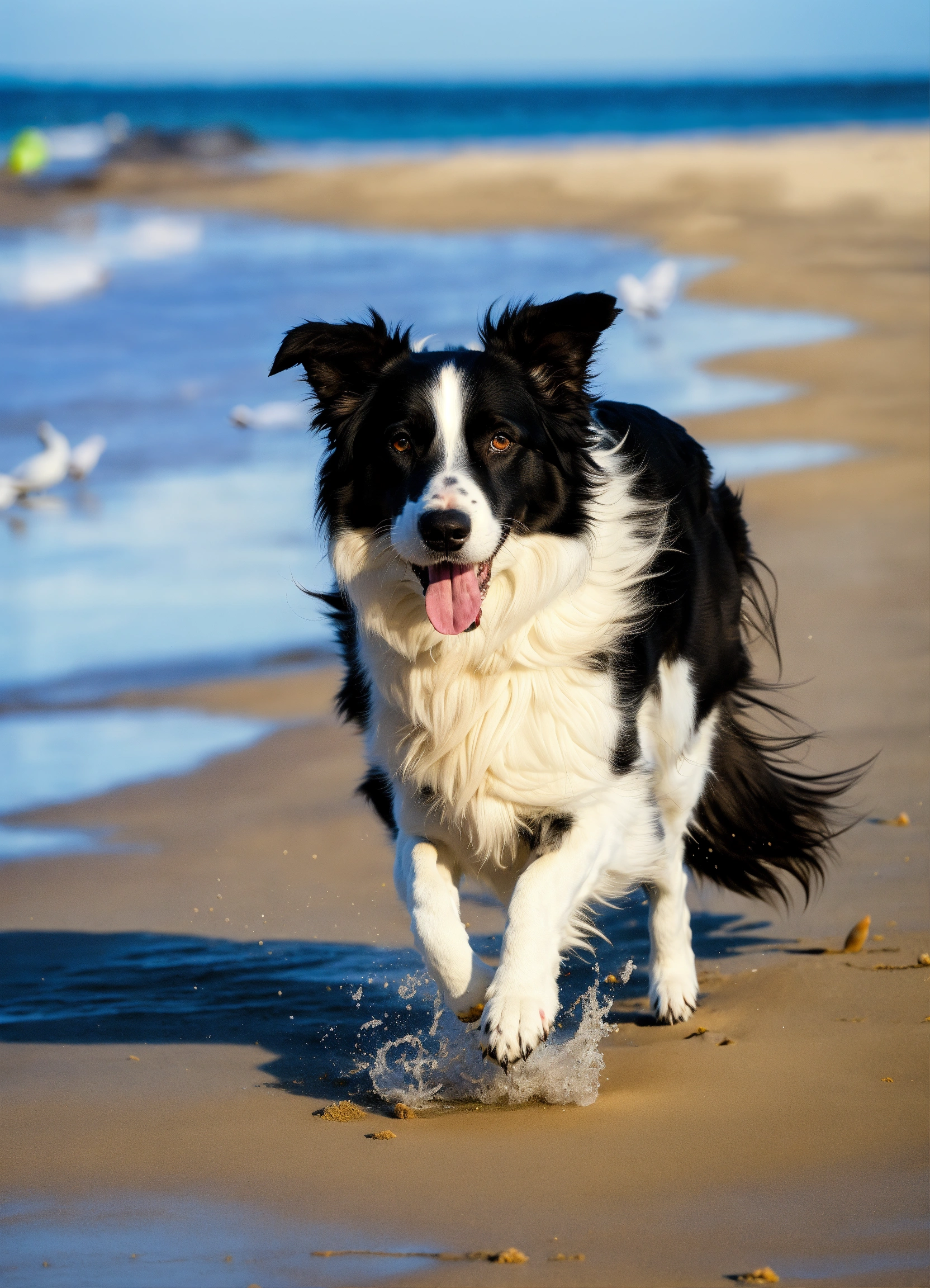 Lexica - 1. Bella's Great Beach Escape The salty breeze ruffled my fur ...