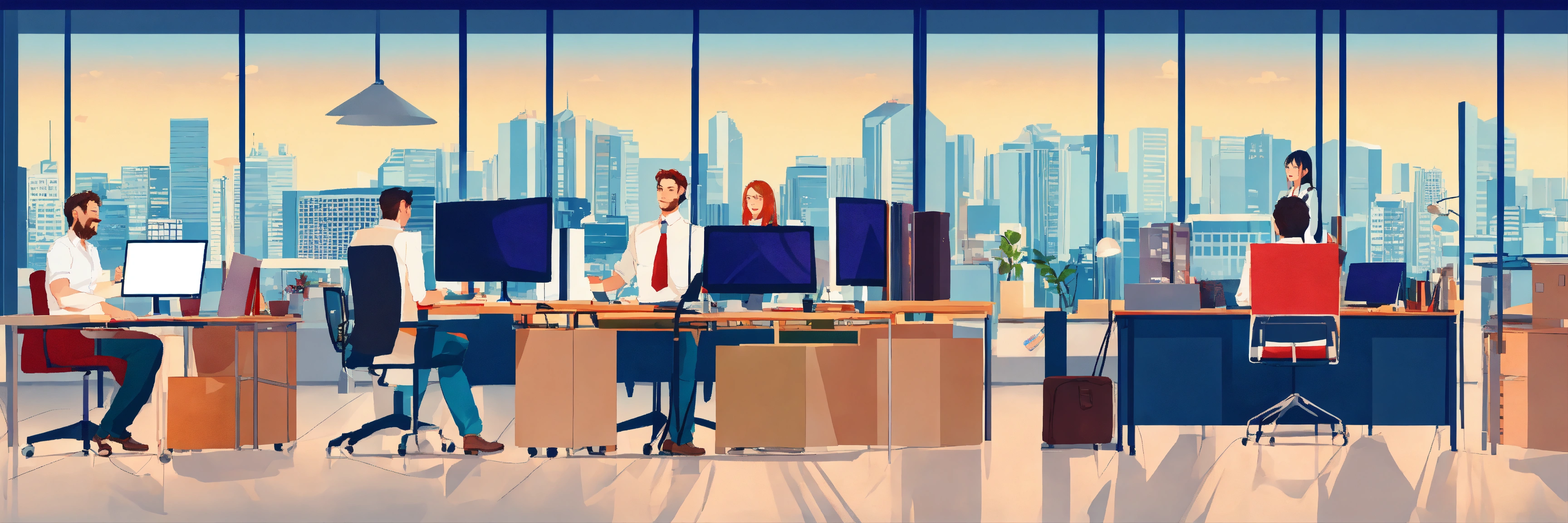 Lexica - Office people working in different countries