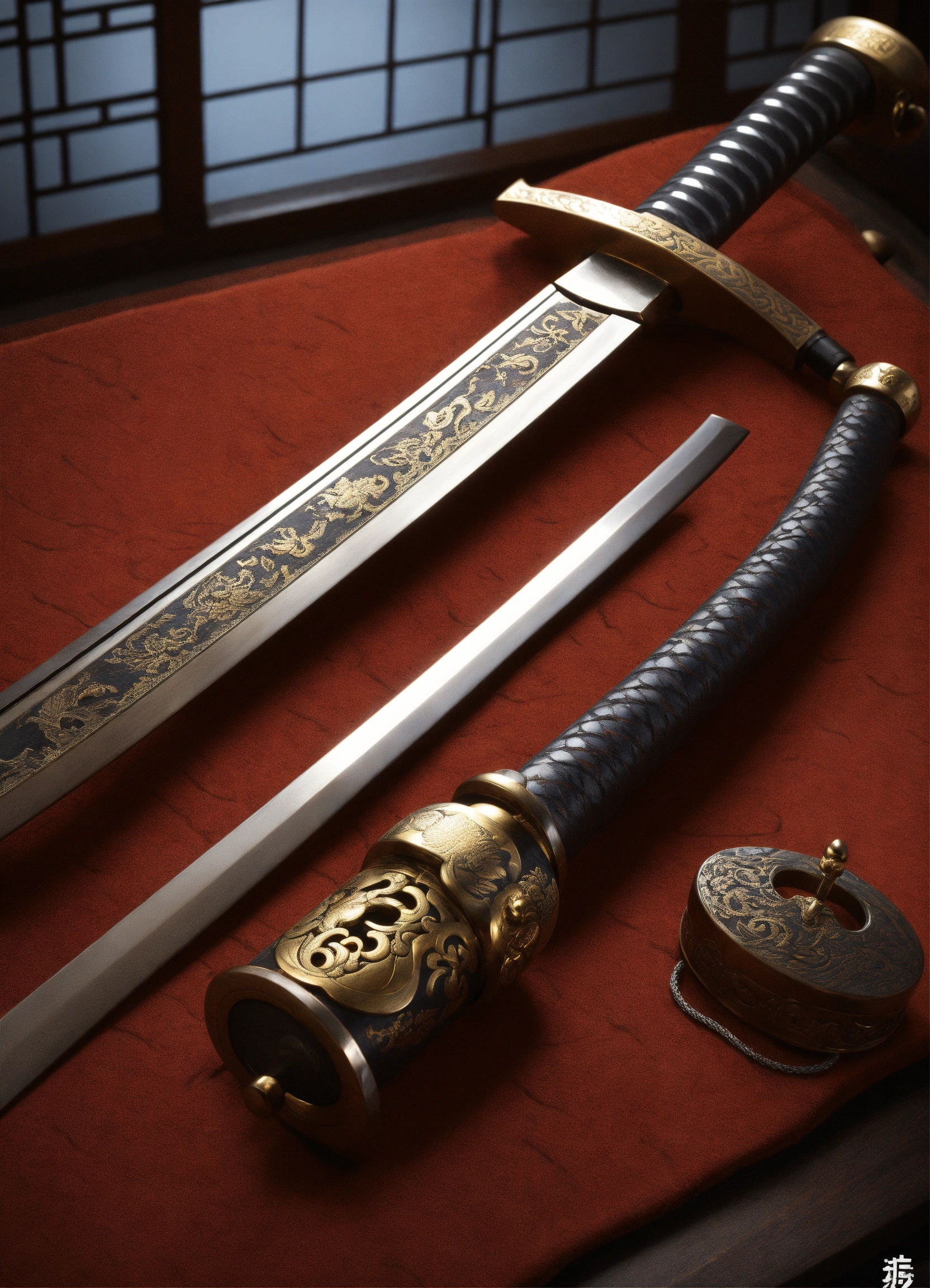 Lexica - Meiji period katana, Ford Hallam Style, demon motif, Shibuichi ...
