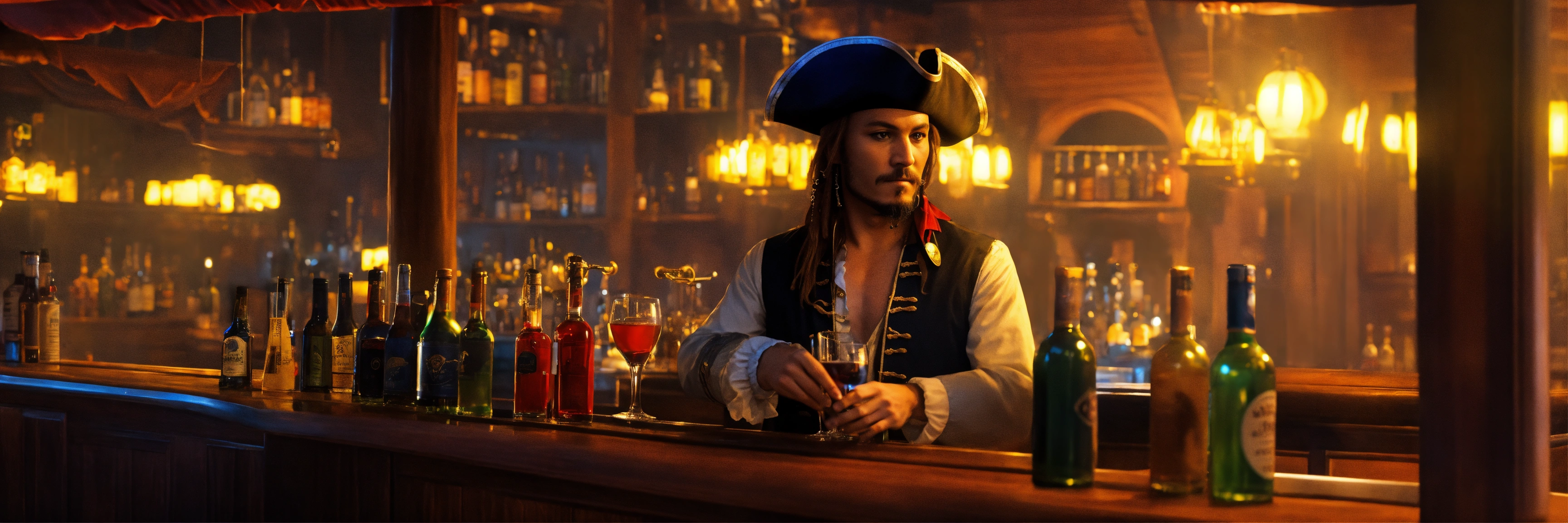 Lexica - Pirate Bartender, 8k