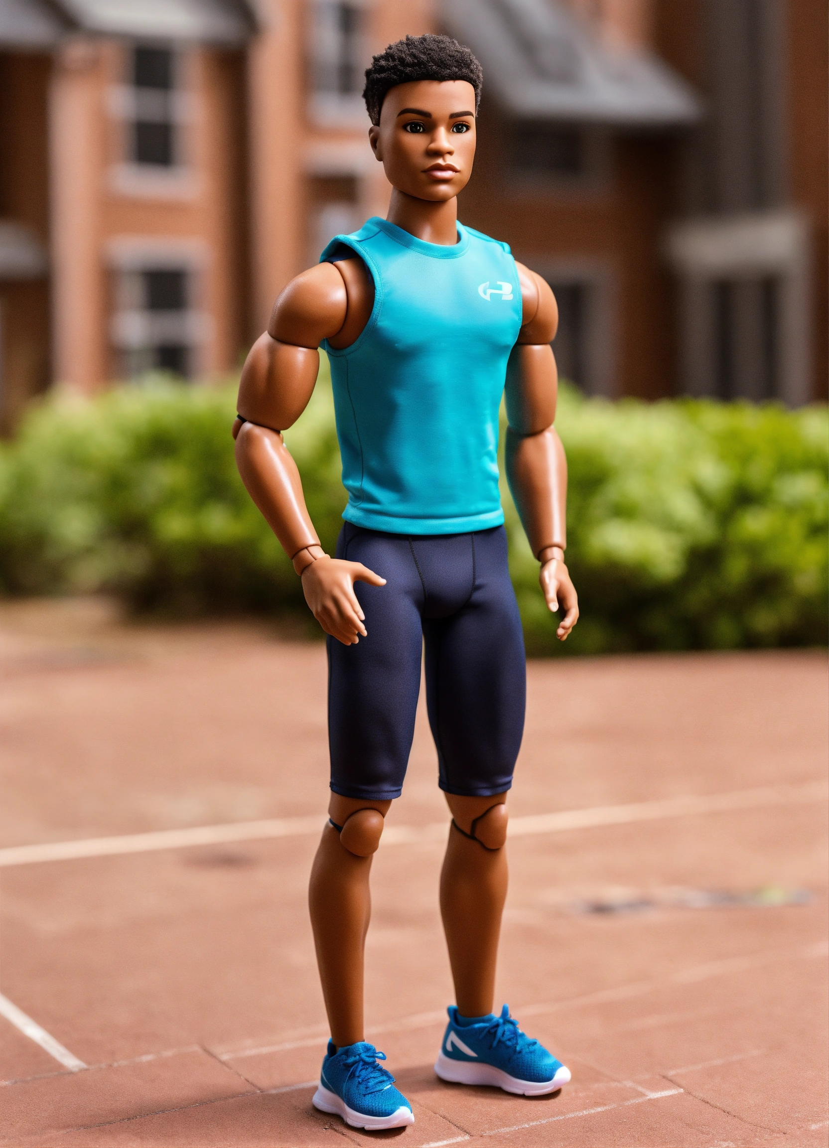 Lexica - Design an athletic African American Ken doll in workout ...