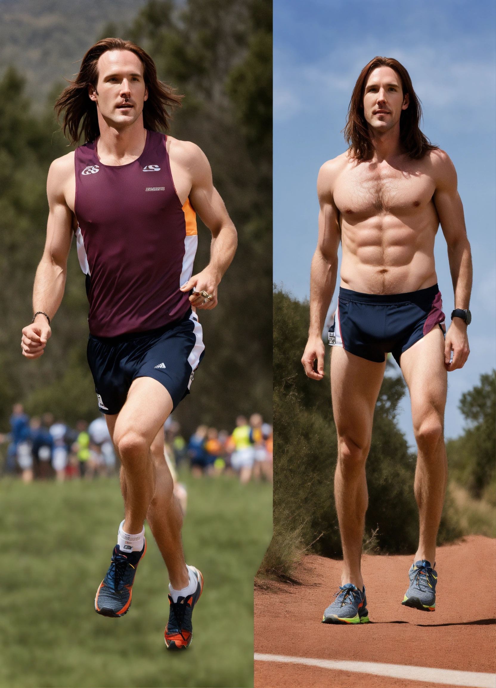 Lexica - Matt Mercer as a tall long distance runner with long straight ...