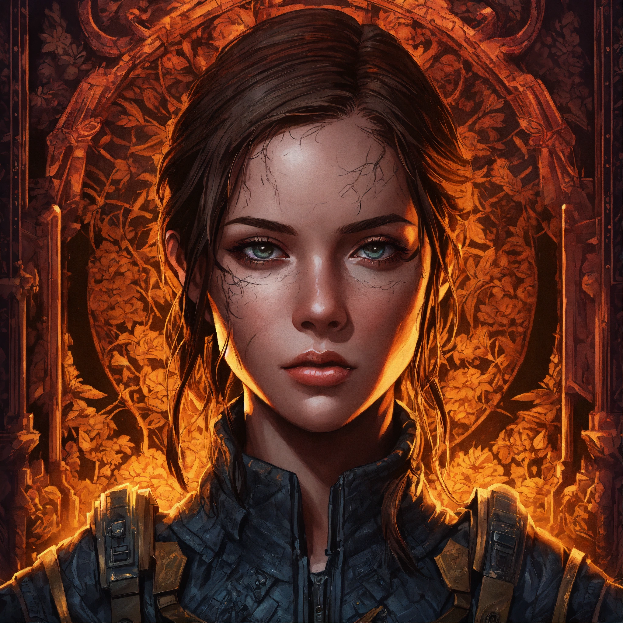 Lexica - Ellie from movie Last of Us, symmetrical epic fantasy art ...