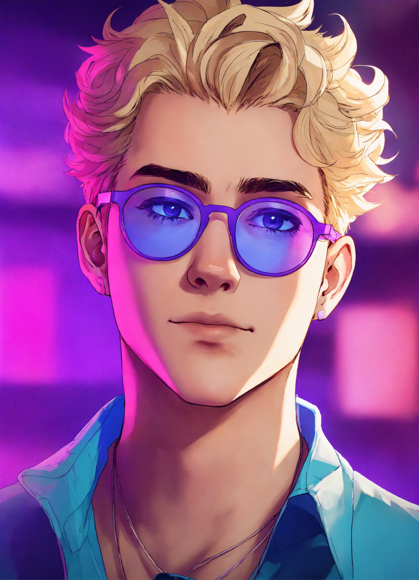 Lexica - A male gaming streamer, blonde hair, no facial hair, short ...