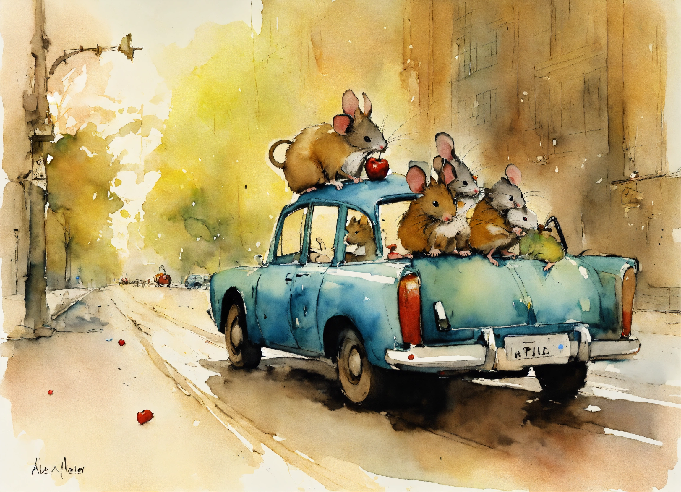 Lexica - Cool, nice and cute mice working and helping together to move ...