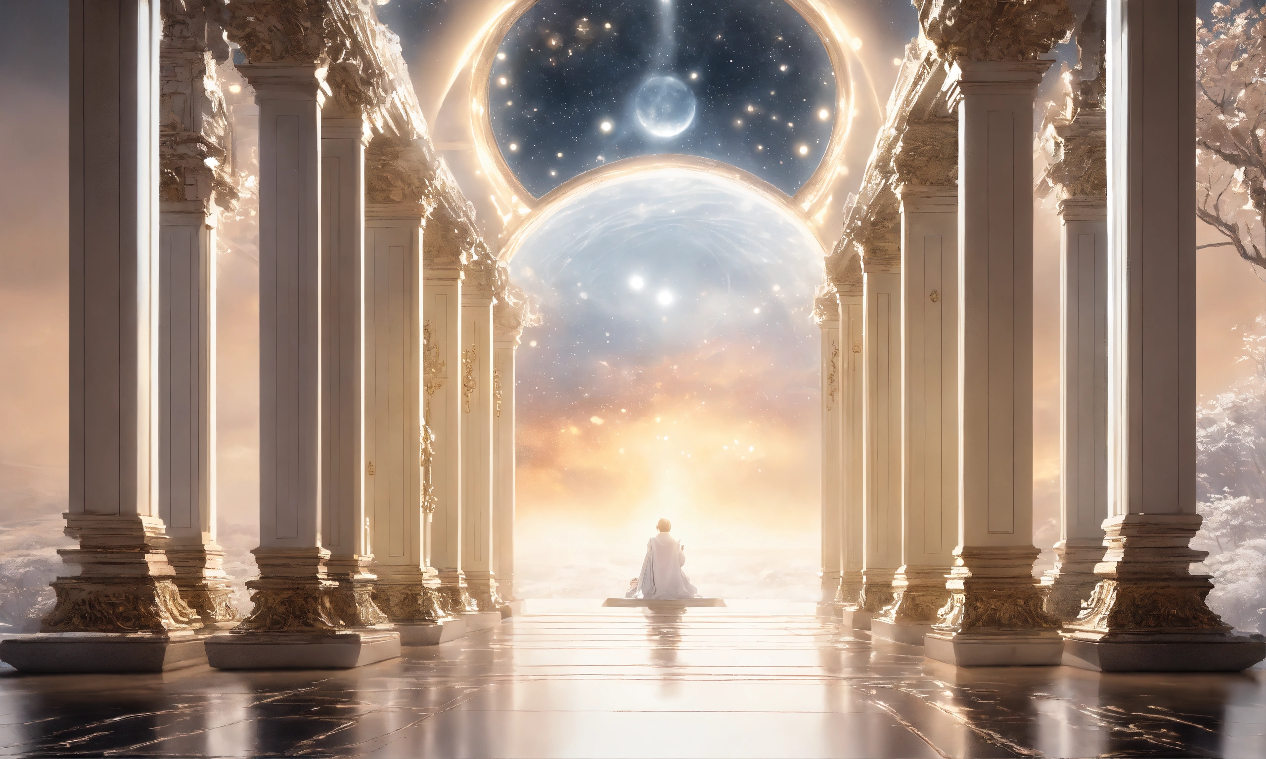 Lexica - A white space environment. This image is fantasy and conveys ...
