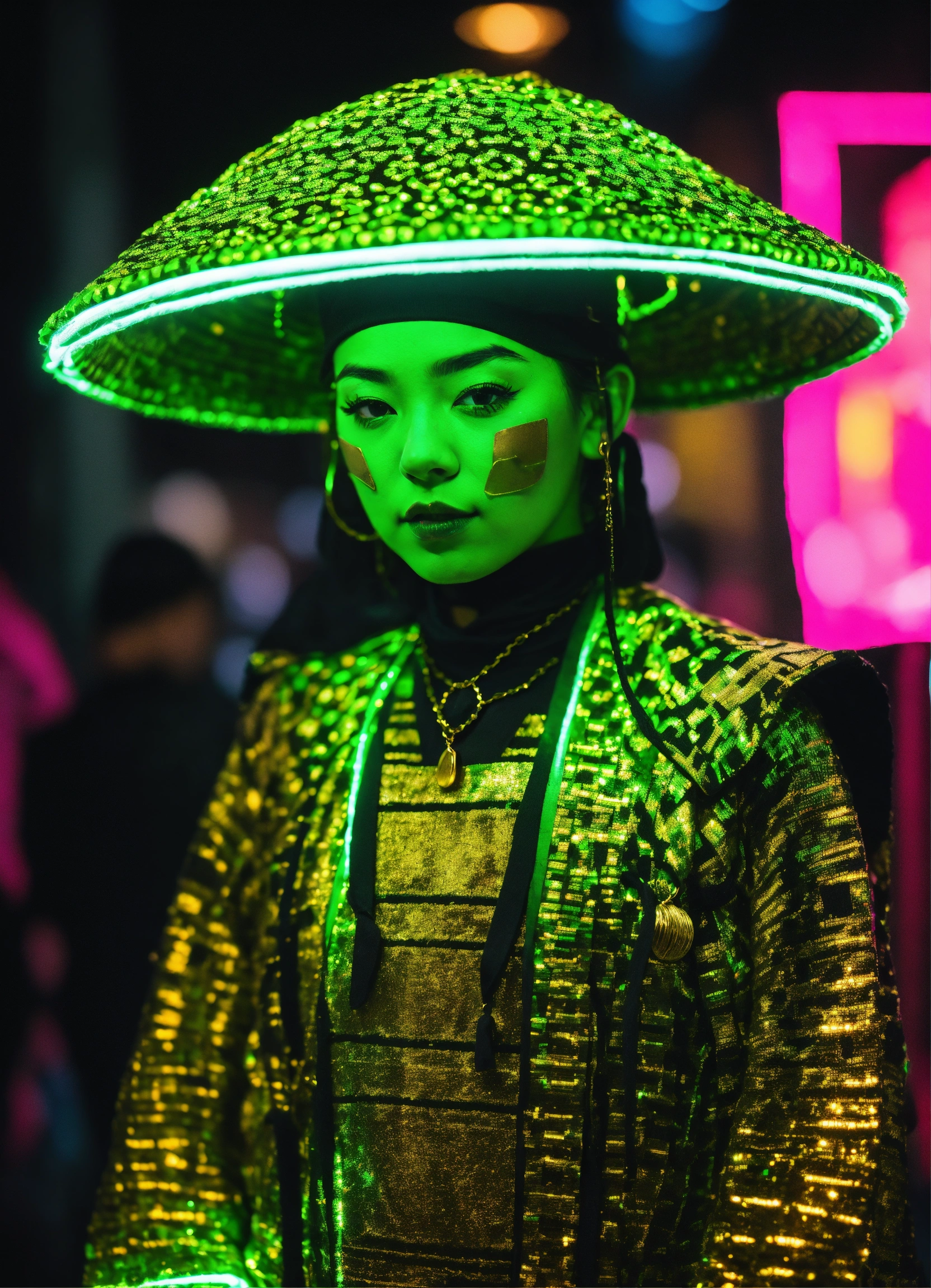 Lexica - Full body portrait A toad made out of a 3d black green light ...