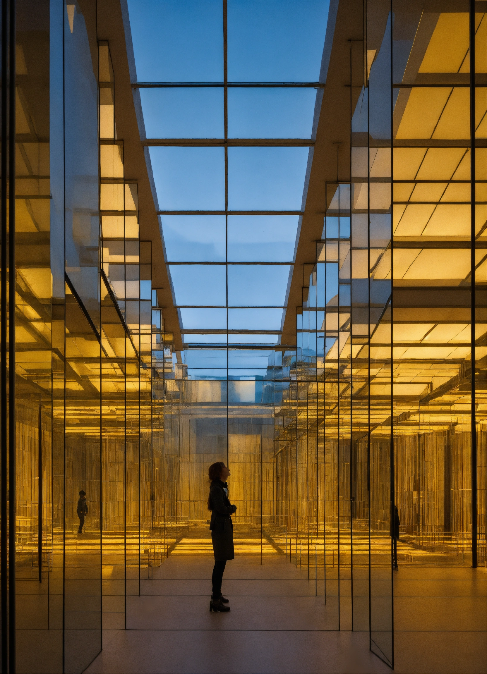 Lexica - Dans un sanctuaire lumineux à l'architecture transparente, une ...