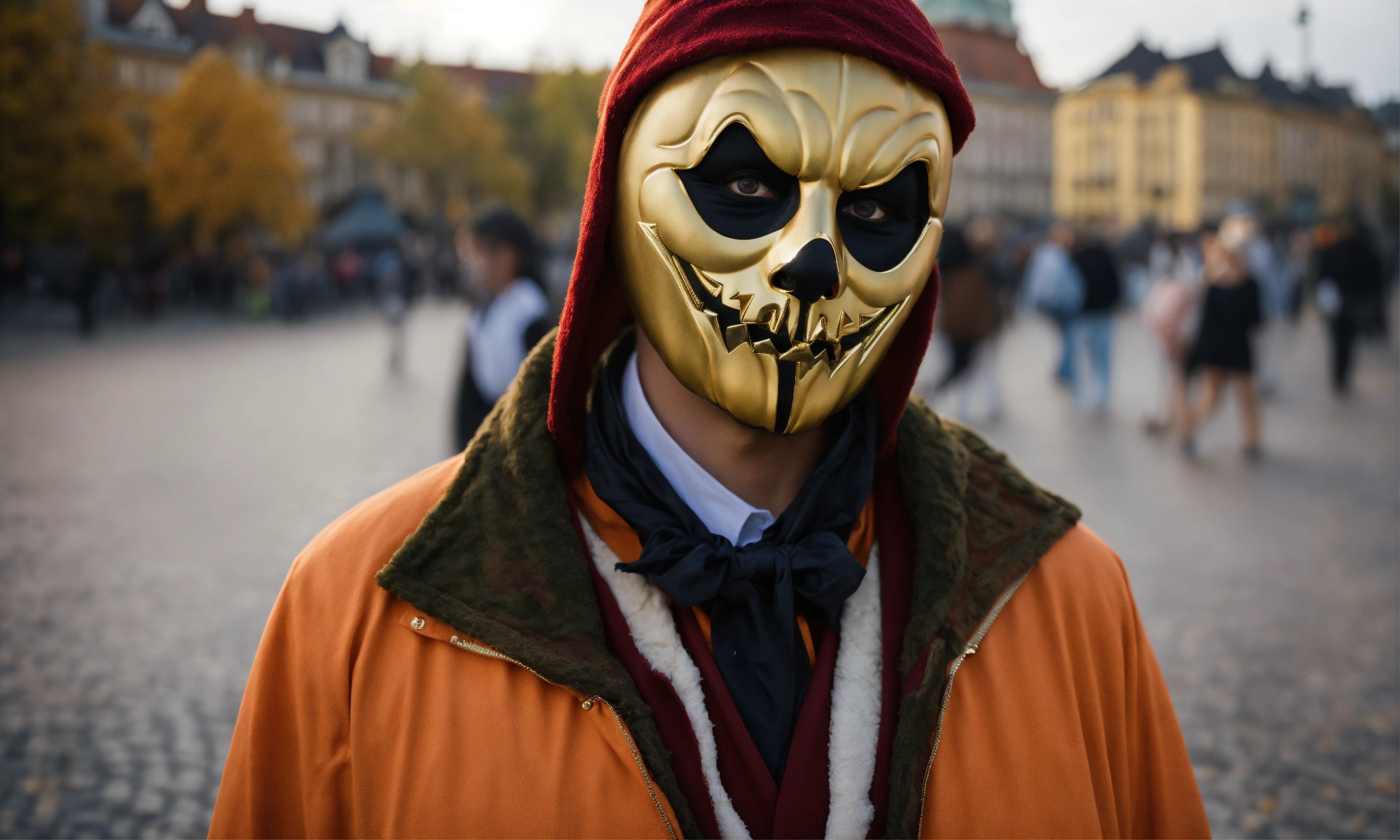 Lexica - An ordinary face without a mask or makeup, Halloween style ...