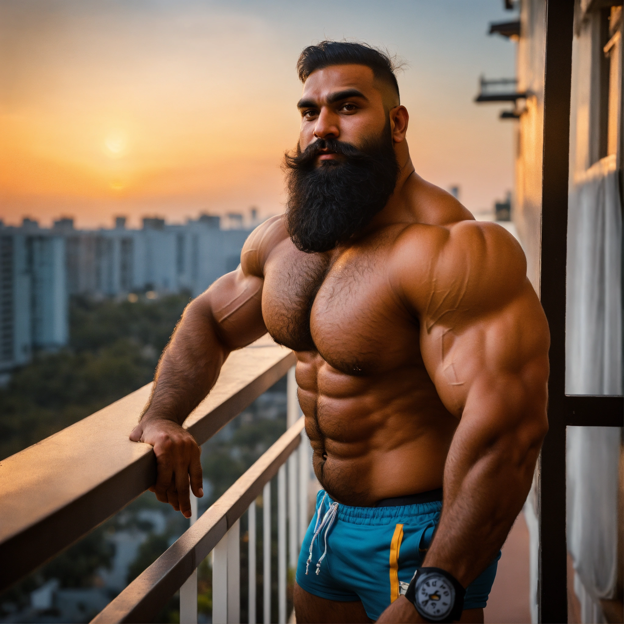 Lexica - 30-year-old hairy man with big muscles, Varinder Singh Ghuman ...