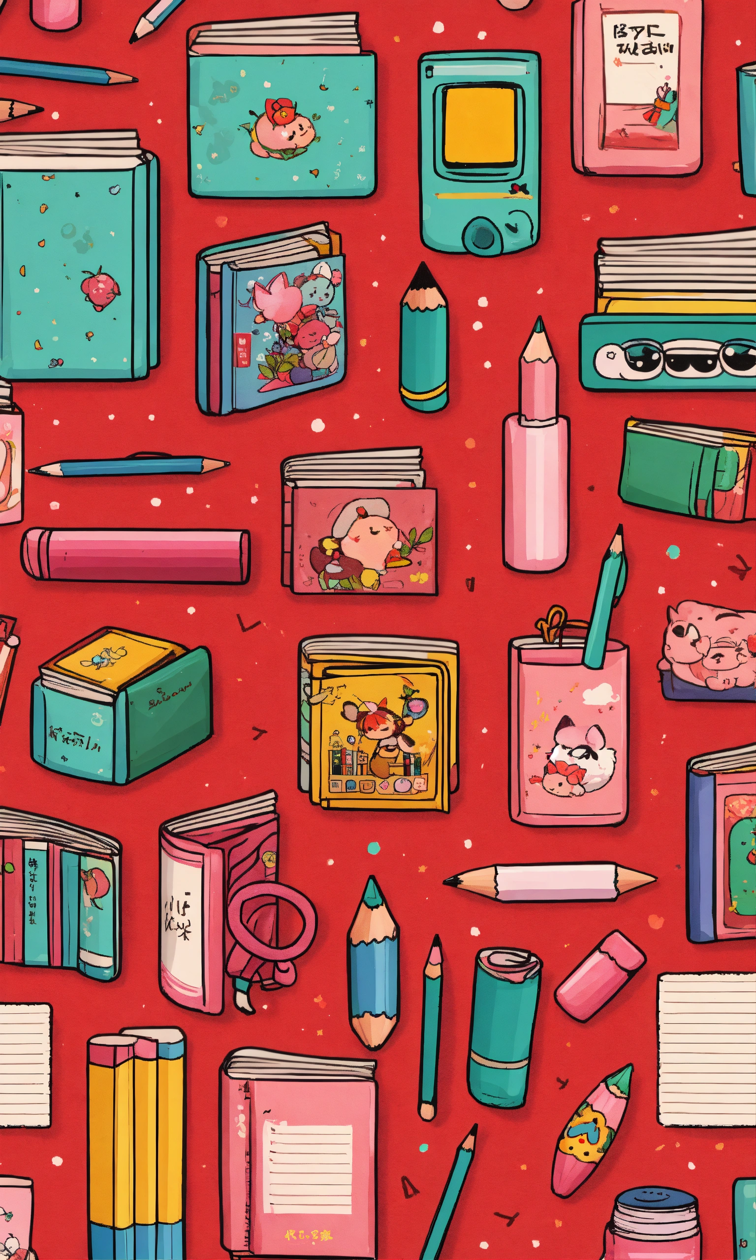 Lexica - Icons of kawaii books, kawaii pencils, kawaii notebooks ...