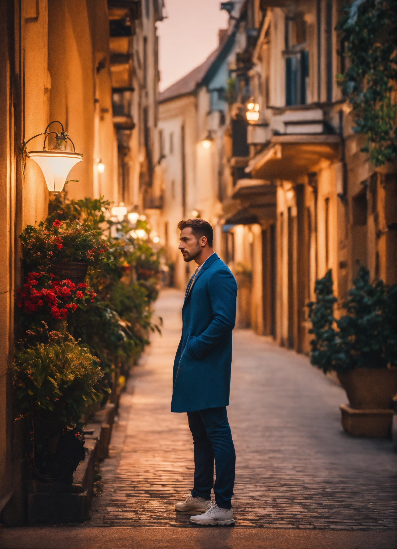 Lexica - Cinematic photo handsome, charming, stalker creep looking at ...