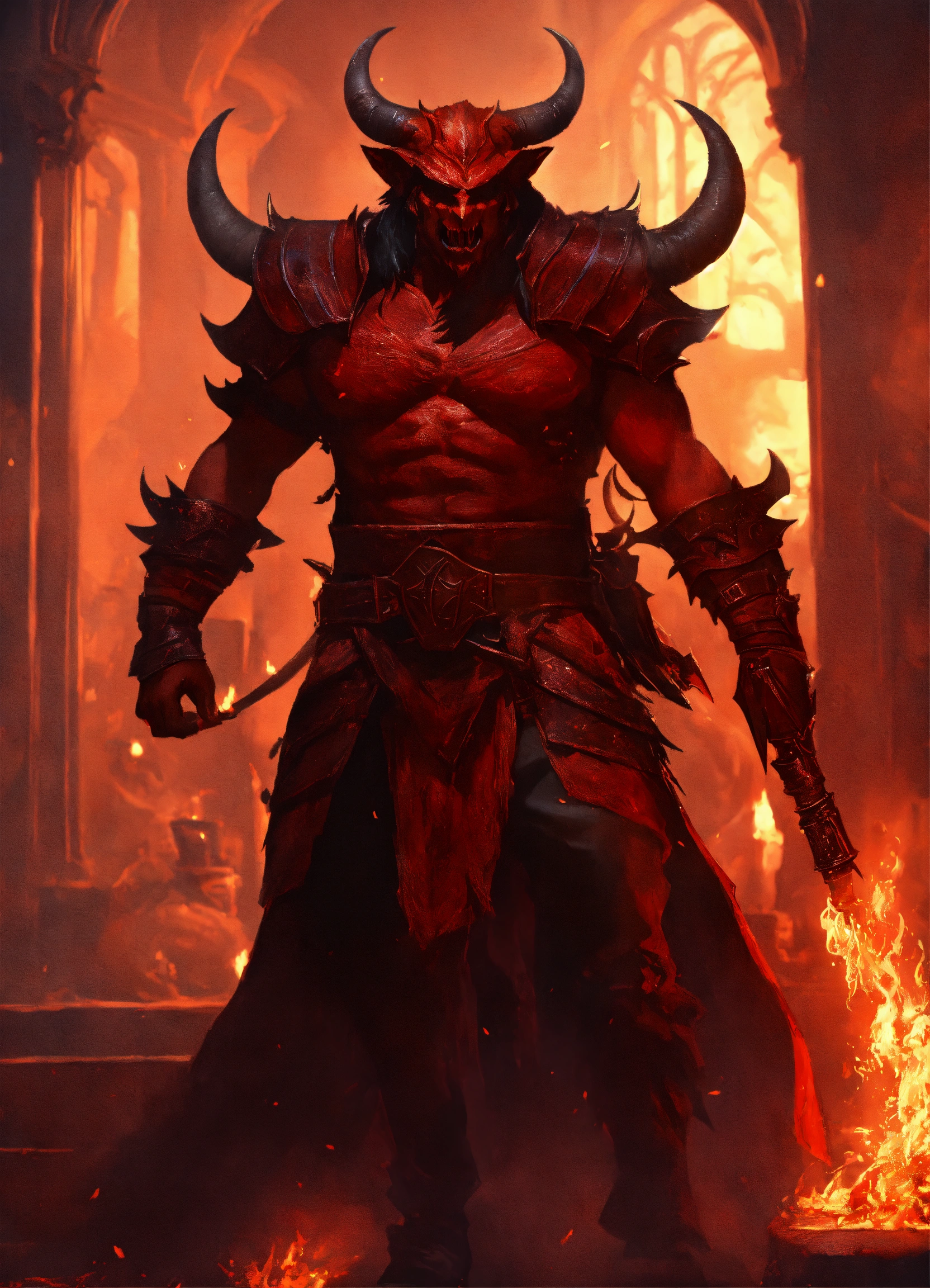 Lexica - D&D, fantasy, cinematic. Devil of Baator