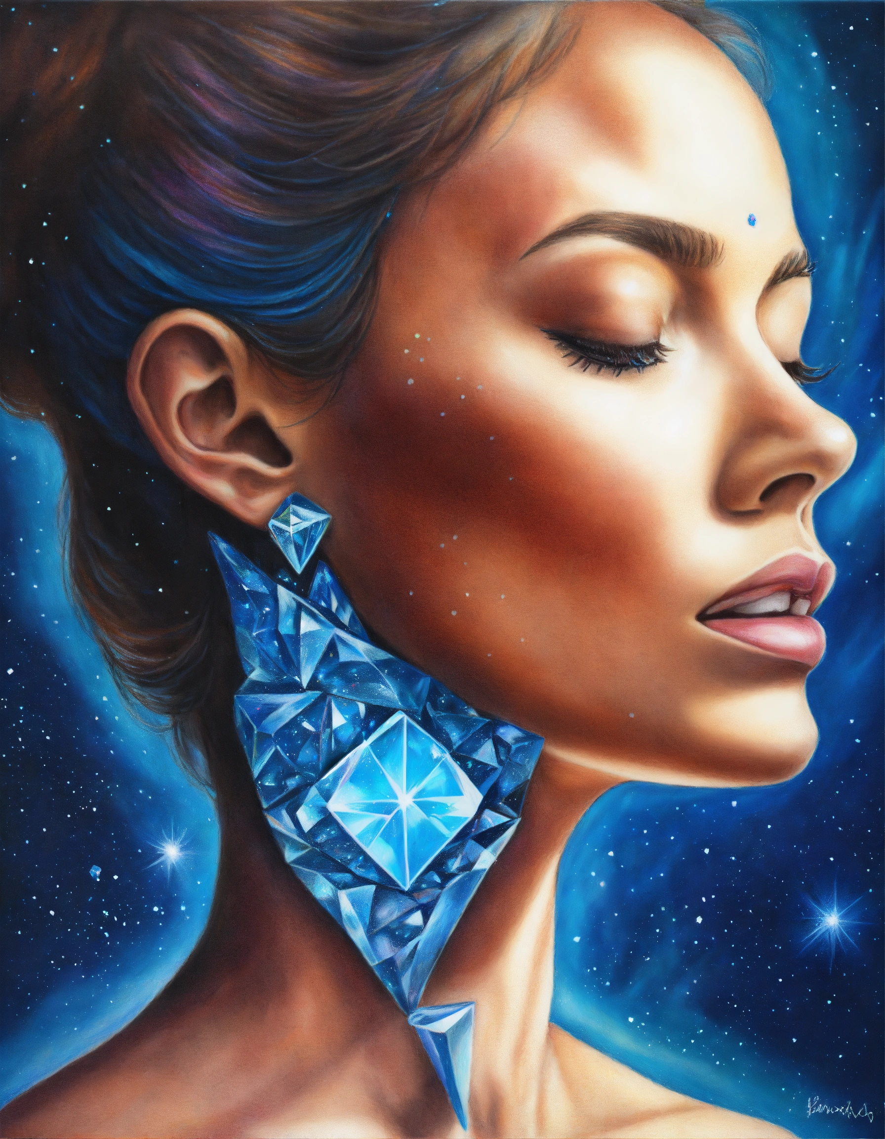 Lexica - Realistic colored pencil drawing of human contour body with a ...