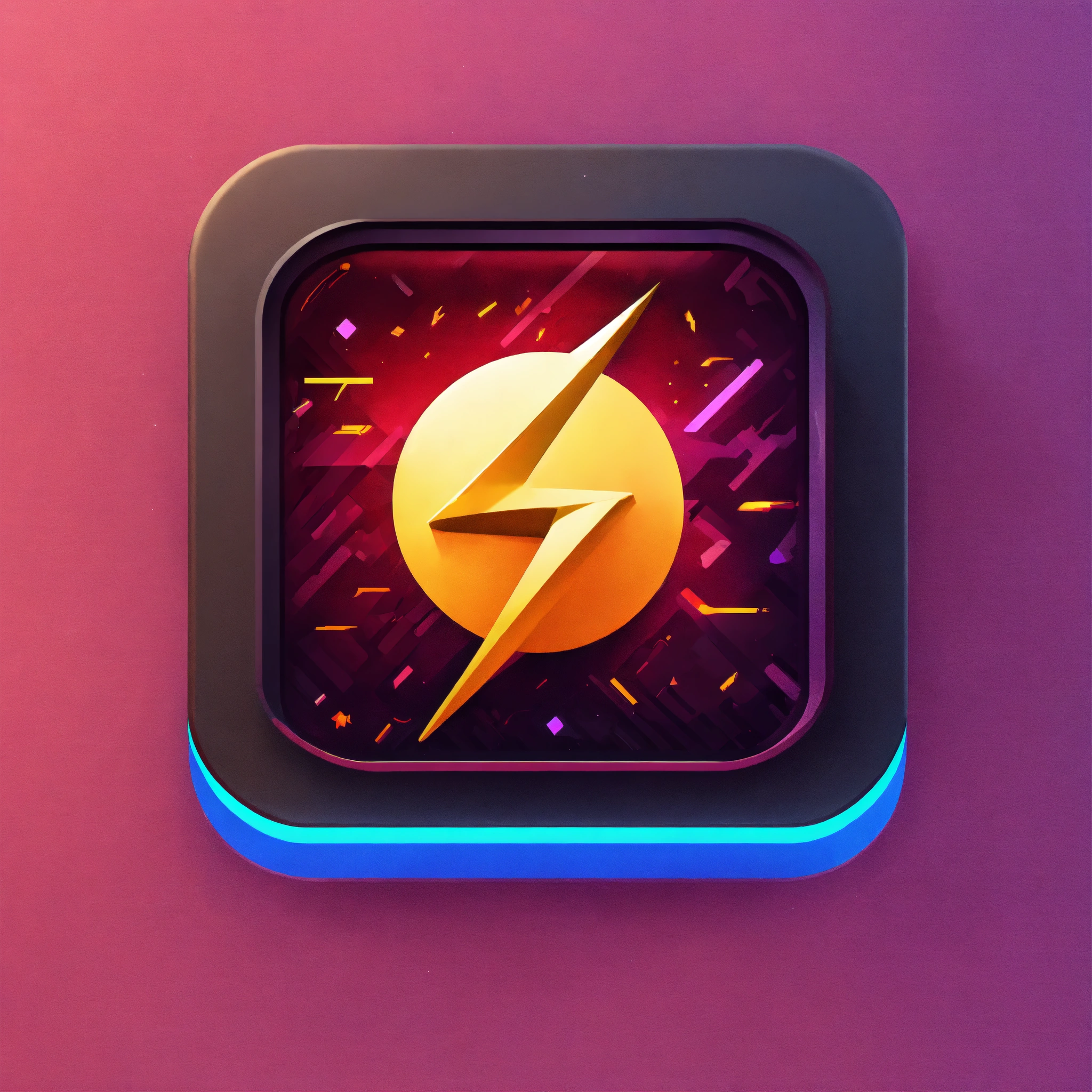 Lexica - Modern app icon for Ethernet configuration, stylized lightning ...