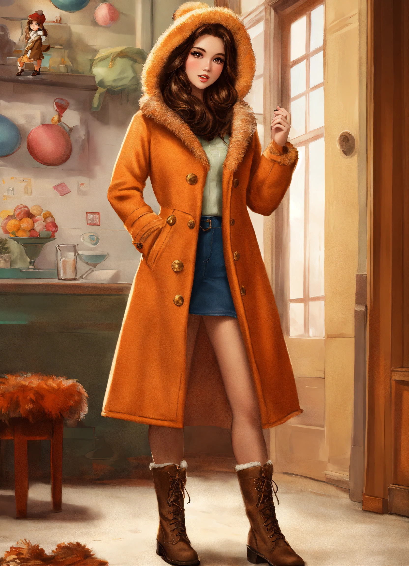 Lexica - Full body, Lushill style, a beautiful 20 year old pinup woman ...