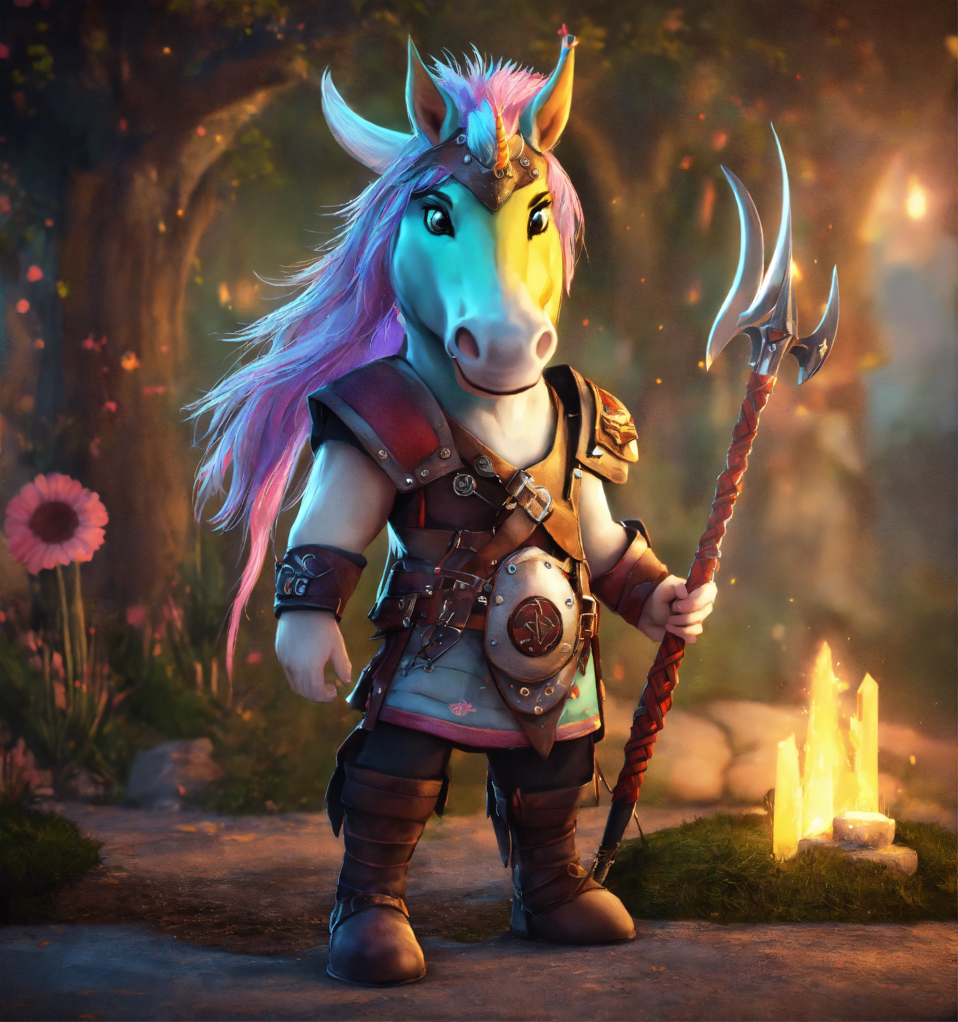 Lexica - Game character cartoonish realistic emo rock evil emo unicorn ...