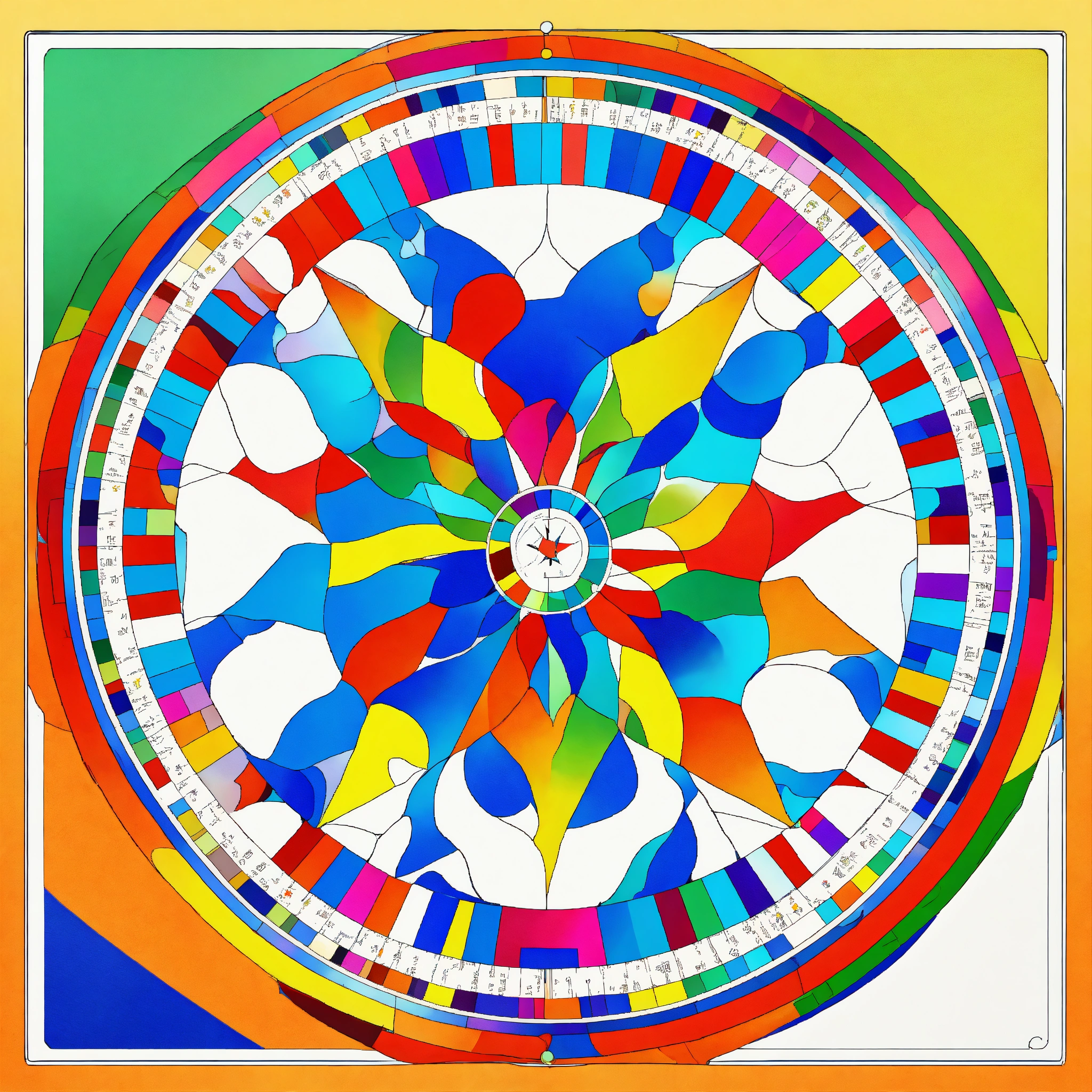 Lexica - A SIMPLE conventional color-wheel in 'white background' in ...